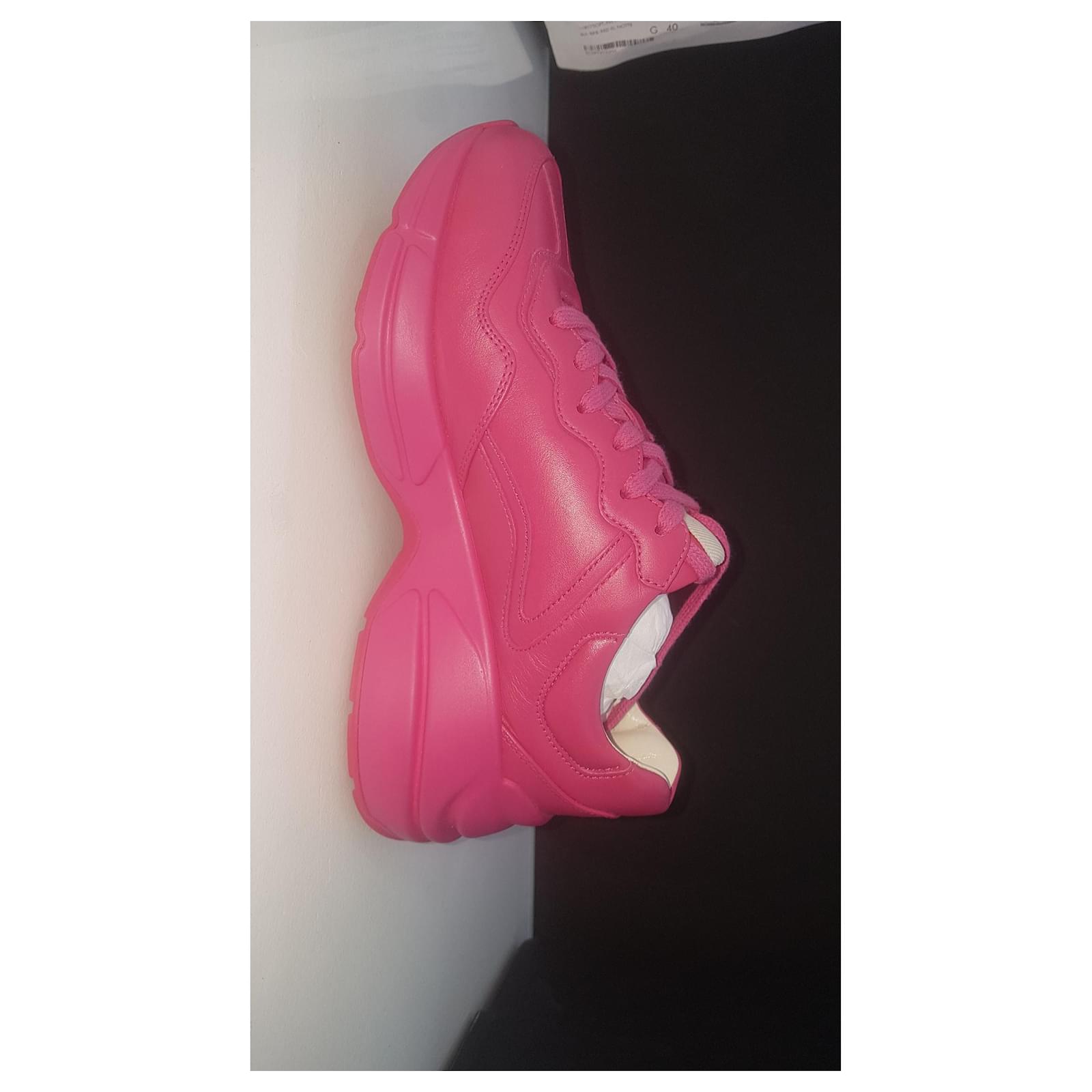Gucci sneakers new Fuschia Leather ref.149908 - Joli Closet