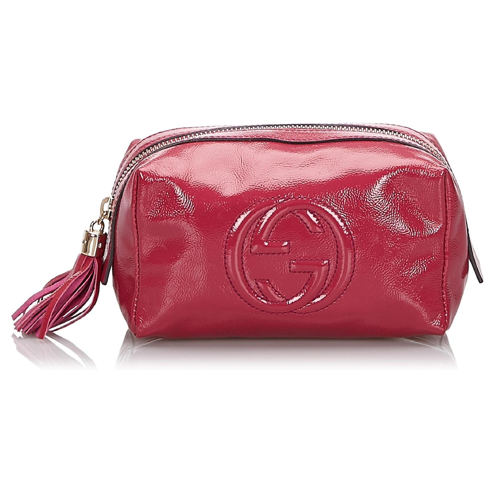 Pochette Soho en cuir verni rouge Gucci Cuir vernis ref.152081 - Joli ...