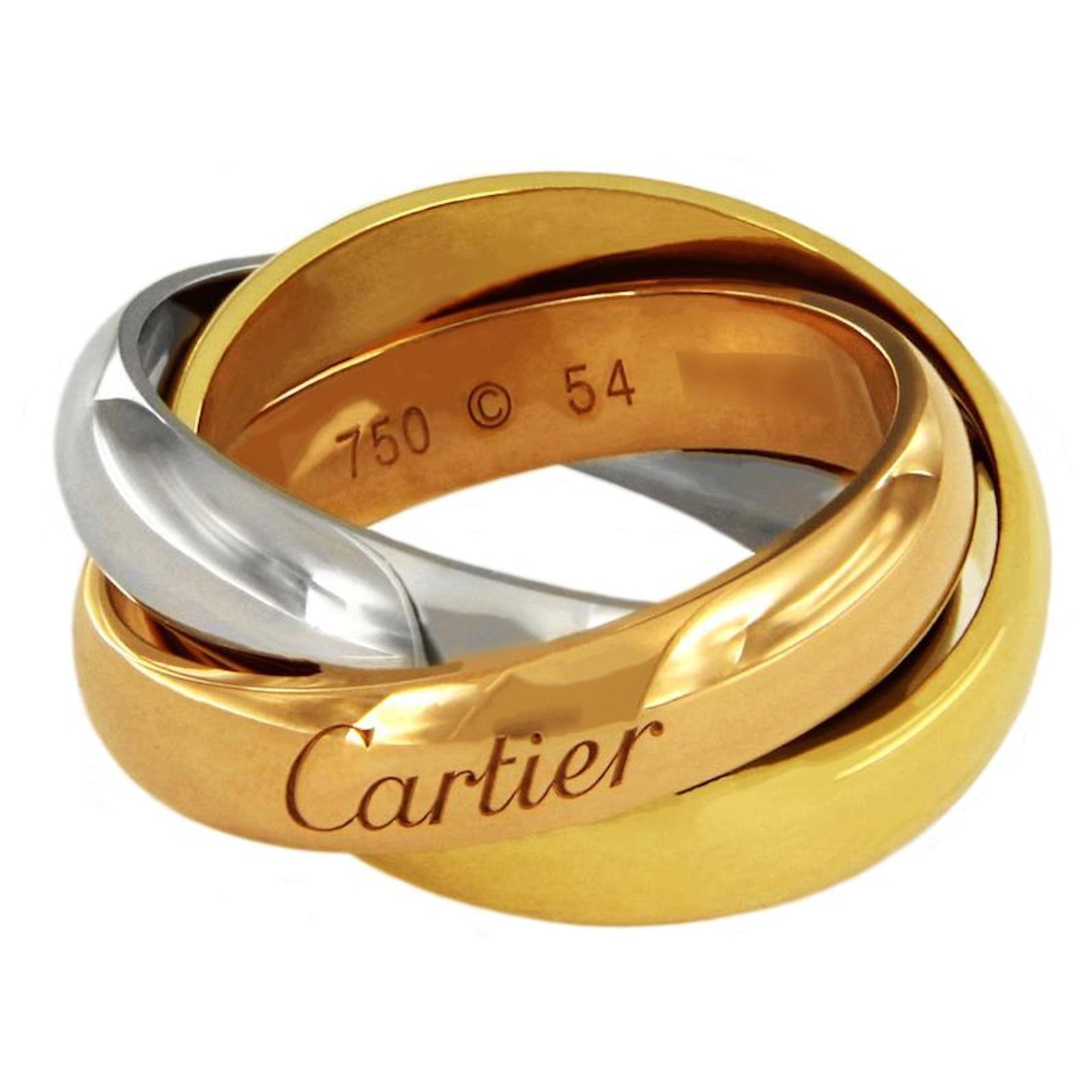 Cartier Classic Trinity Ring Pink Weiß Gelb Weißgold Gelbes Gold ...