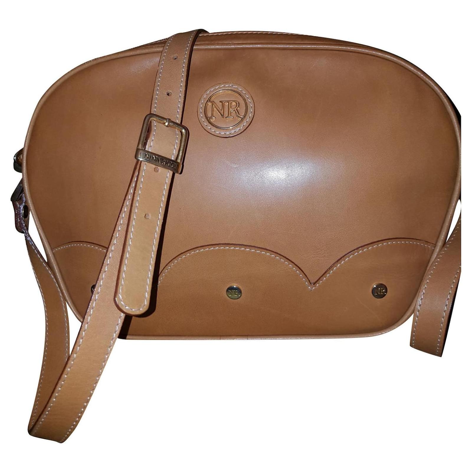 Nina Ricci Handbags Caramel Leather ref.154572 - Joli Closet