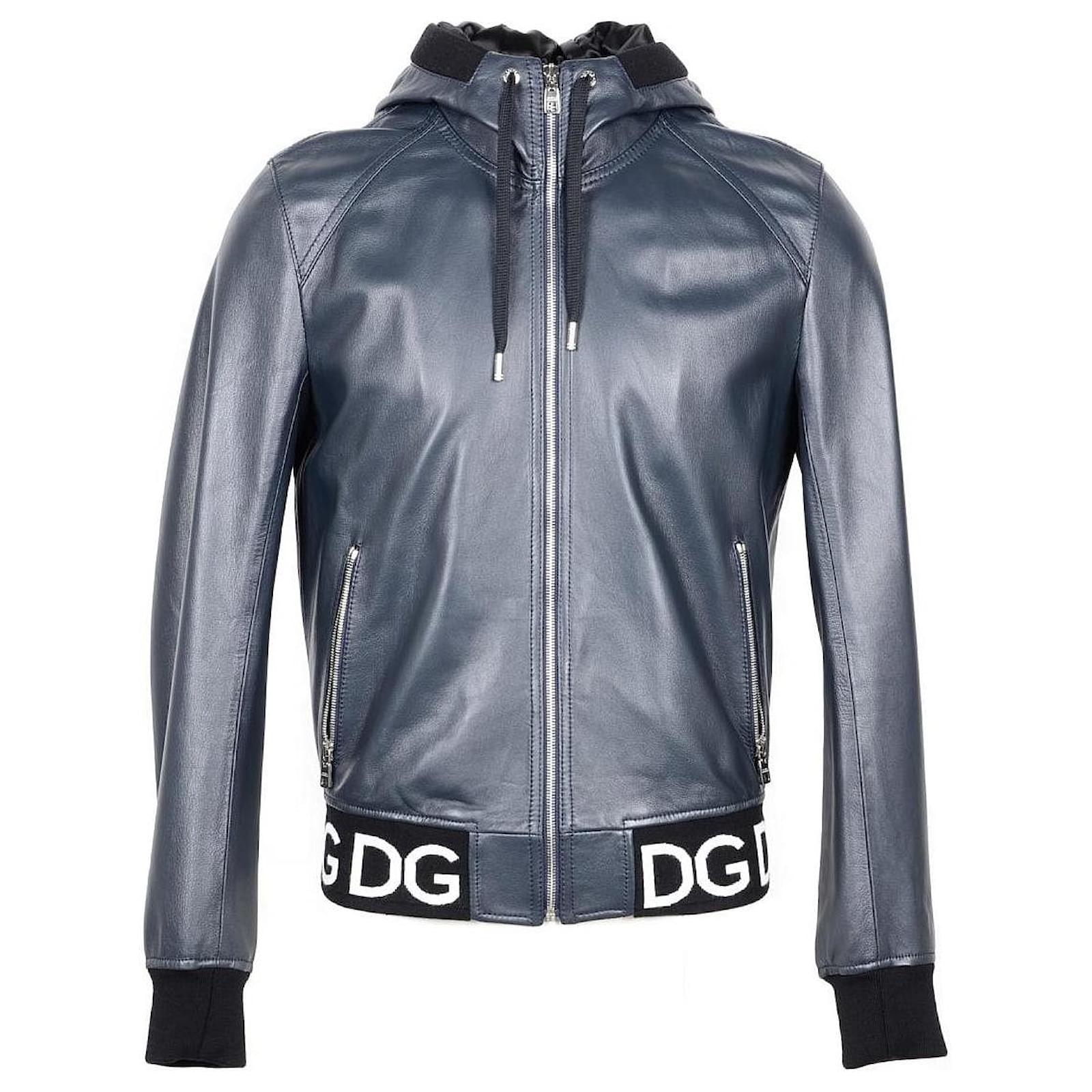 Dolce & Gabbana DG jacket new Black Leather ref.157411 - Joli Closet