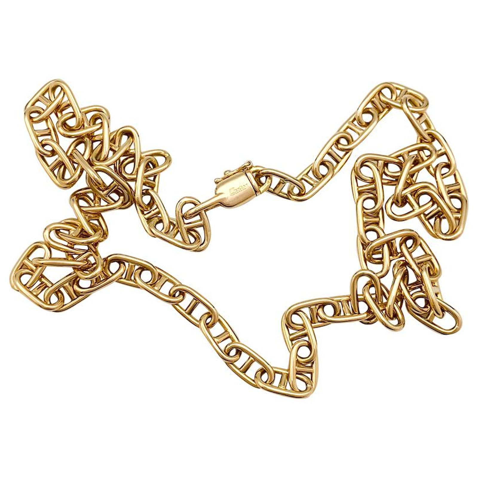 Collier Cartier en or jaune, maille marine. ref.158919 - Joli Closet