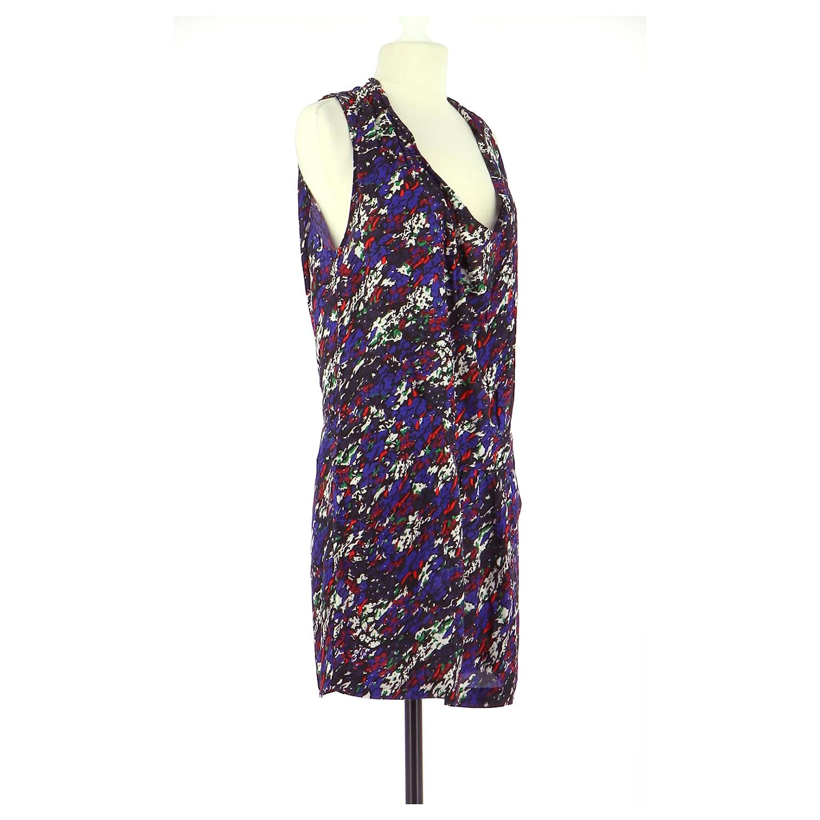 Maje Robe Soie Multicolore ref.159414 - Joli Closet