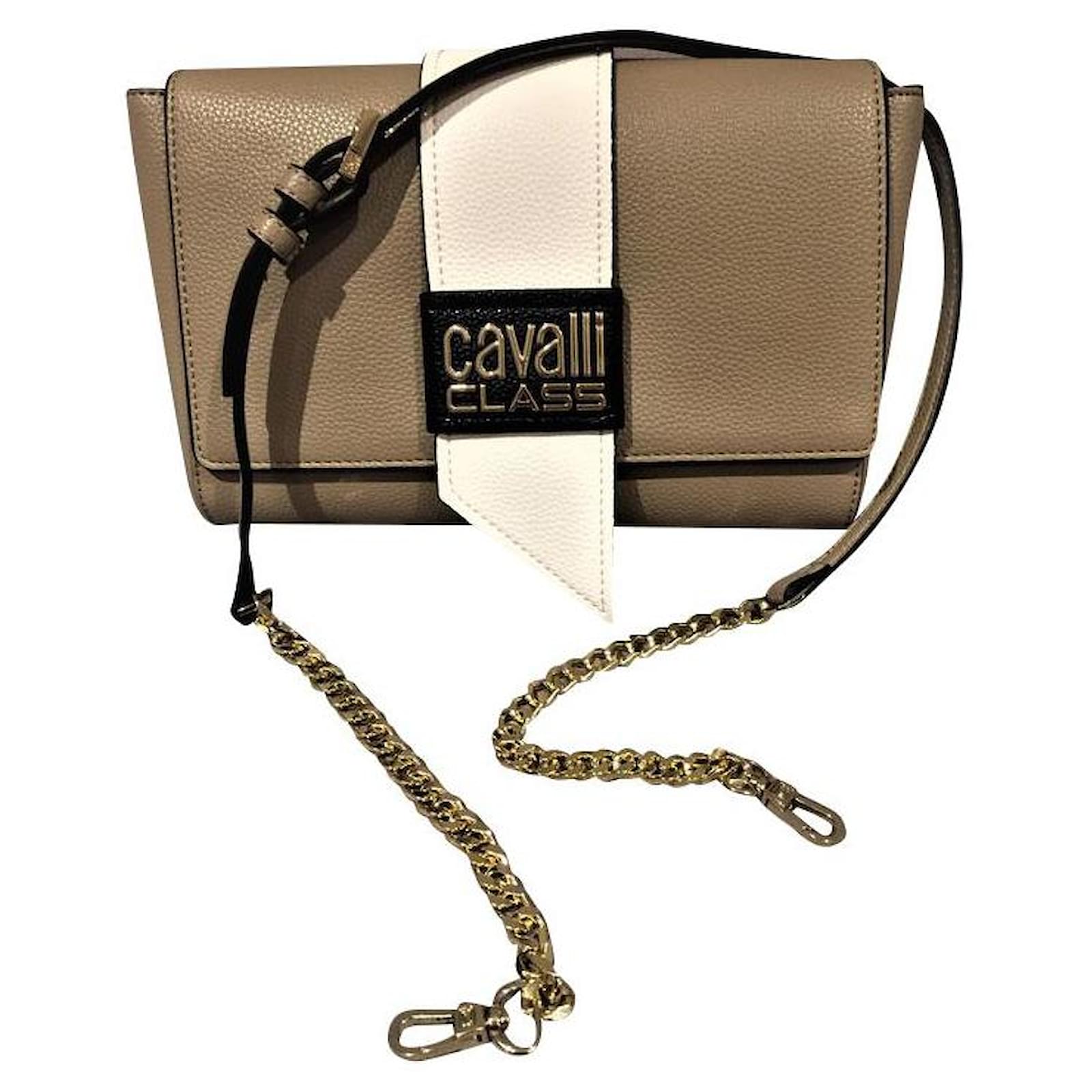 Roberto Cavalli Handbags Beige Leather ref.162477 - Joli Closet