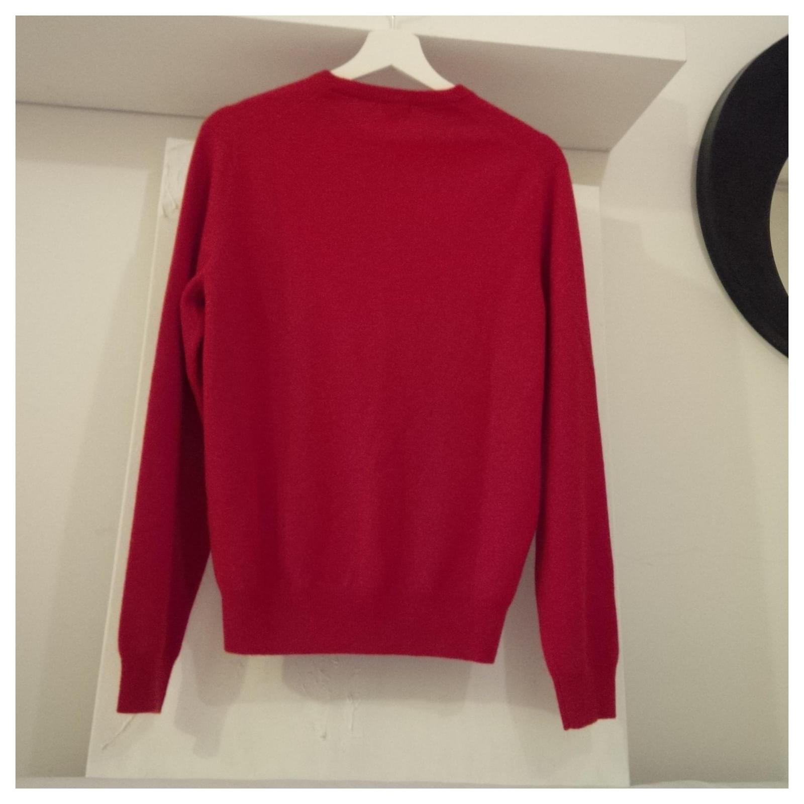 Uniqlo Knitwear Red Dark red Cashmere ref.165120 - Joli Closet