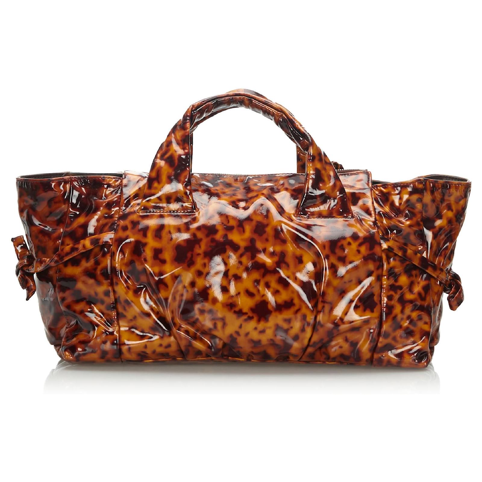 Sac à main Hysteria en cuir verni marron Gucci Cuir vernis Noir Marron ...