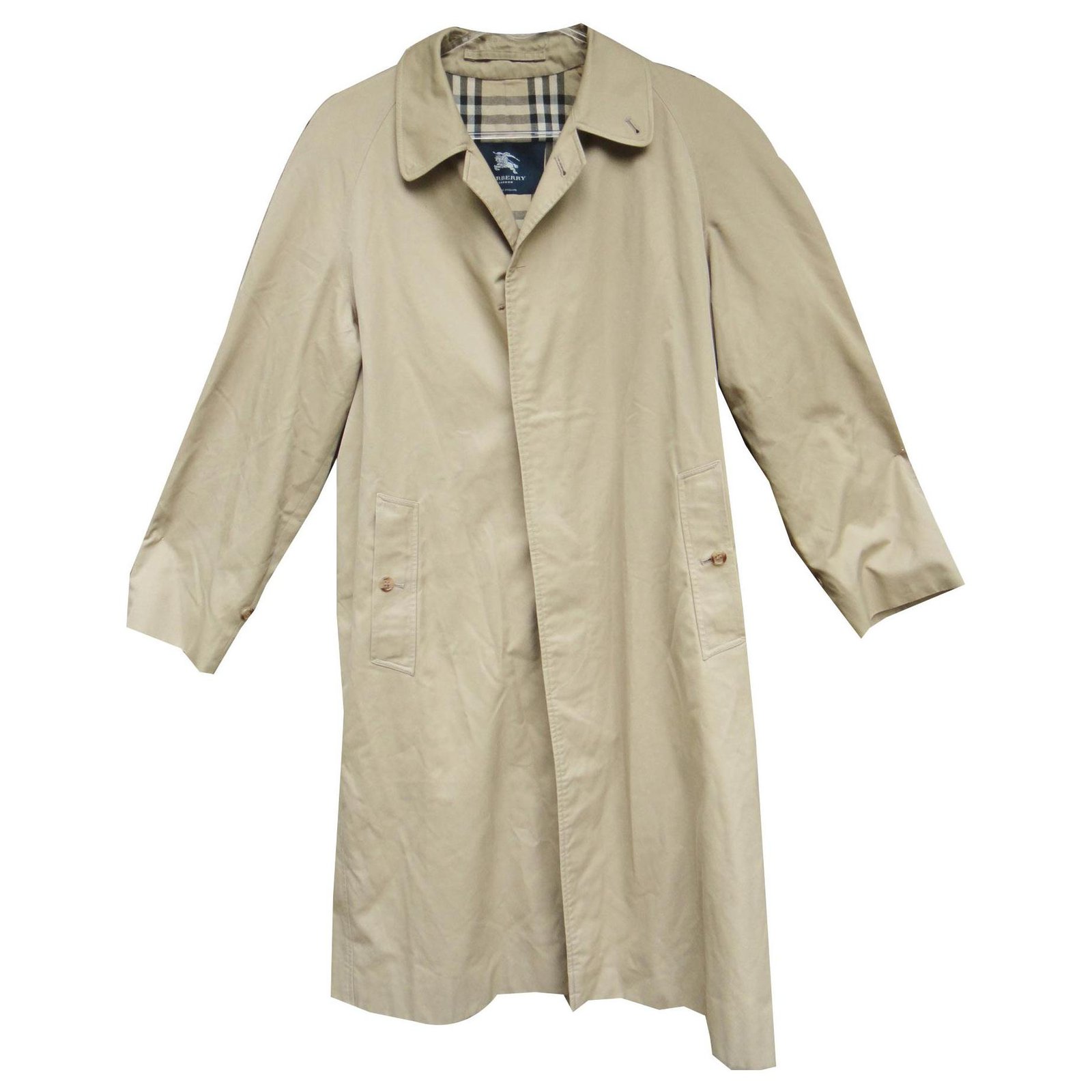 imperméable homme Burberry London taille S Coton Polyester Beige ref ...