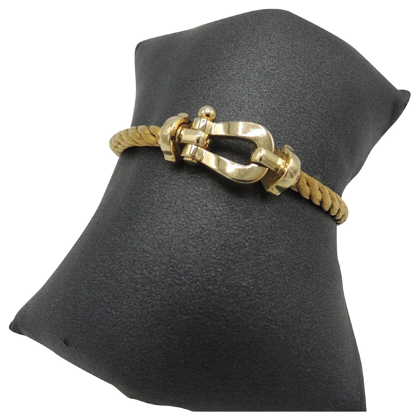 FRED BRACELET FORCE 10 LARGE MODEL GOLD YELLOW Golden Yellow gold ref ...