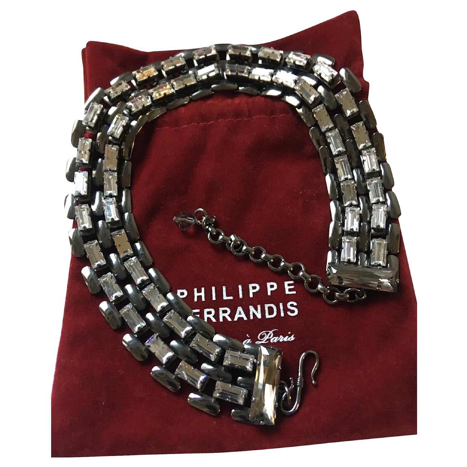 Philippe Ferrandis Collier ras de cou Métal Argenté ref.177039 - Joli ...