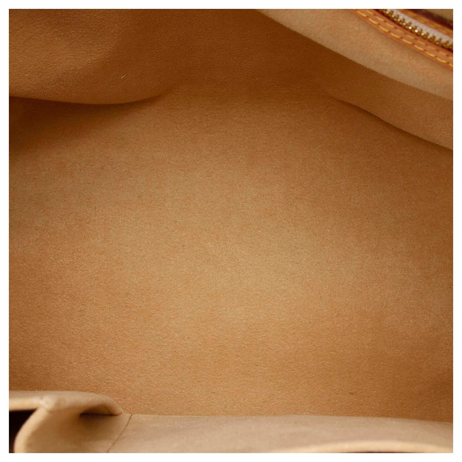 Louis Vuitton White Damier Azur Hampstead PM Blue Leather Cloth ref ...