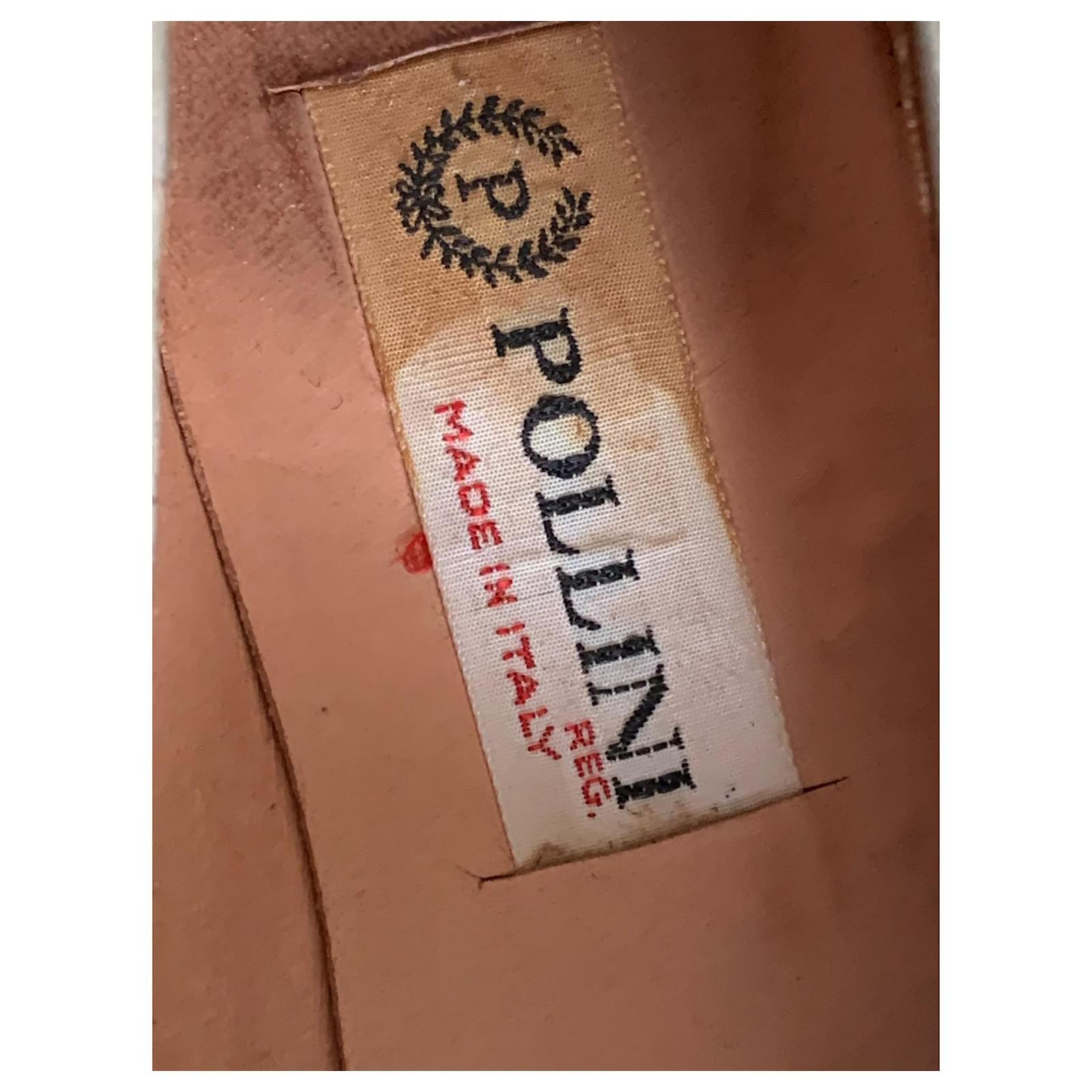 Pollini Mocassins Vintage Cuir Multicolore ref.179489 - Joli Closet