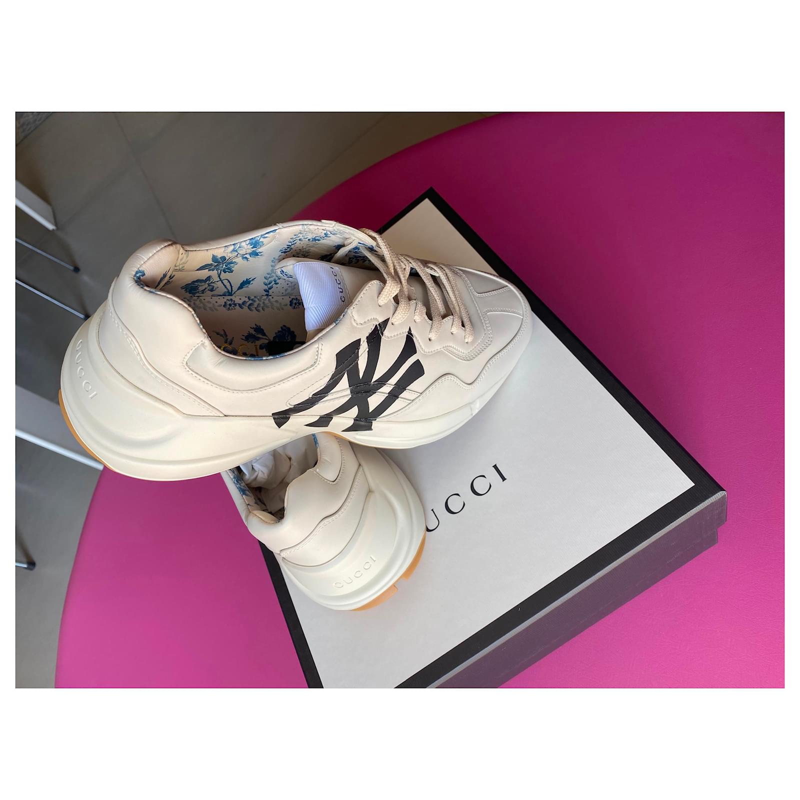 Gucci Raython Cuir Blanc ref.179713 - Joli Closet