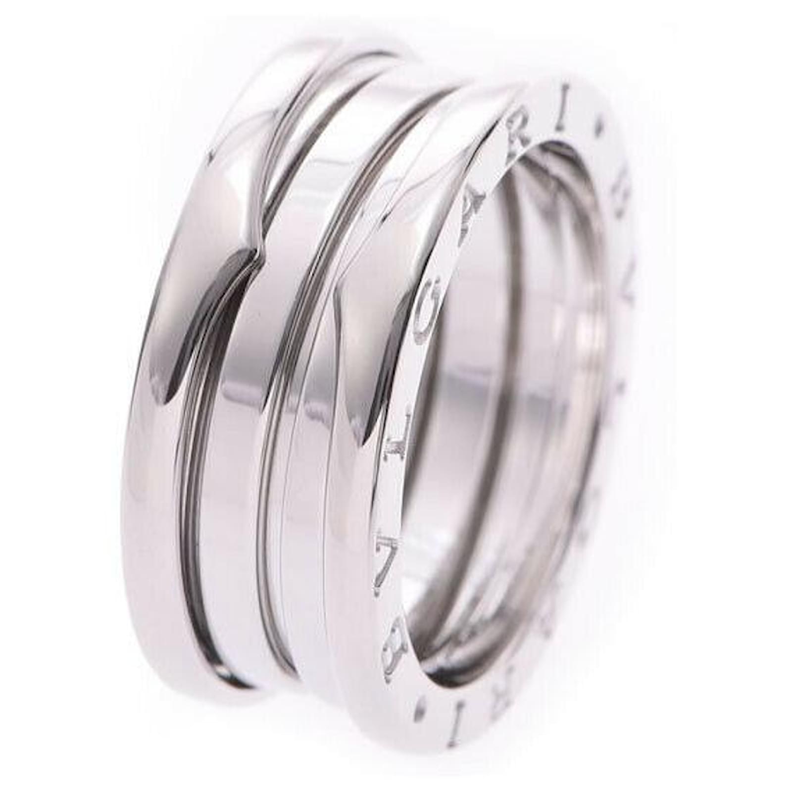Bulgari B-ZERO ring # 56 Silvery White gold ref.180831 - Joli Closet
