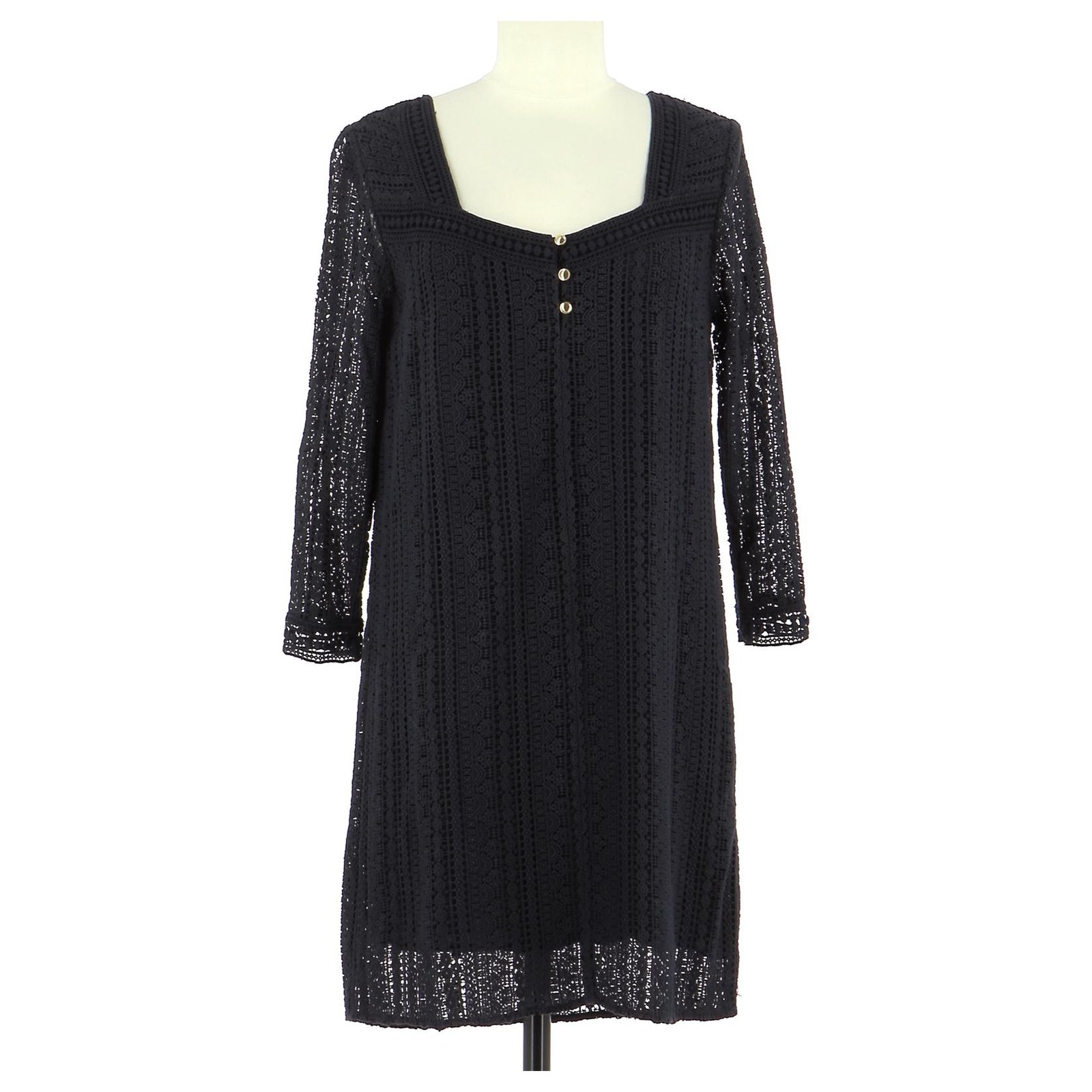 SéZane Robe Coton Bleu Marine ref.181933 - Joli Closet