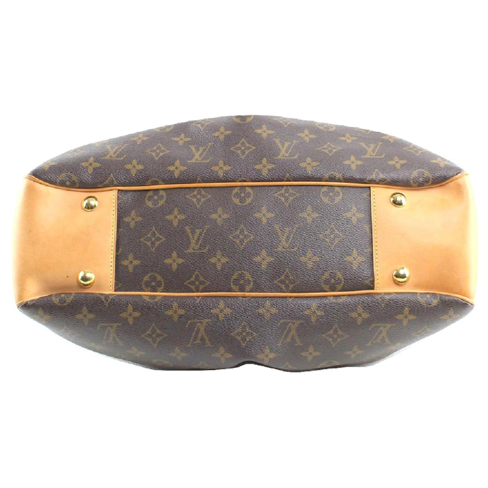 LOUIS VUITTON Boétie MM Monogram Cuir Toile Marron ref.185011 - Joli Closet