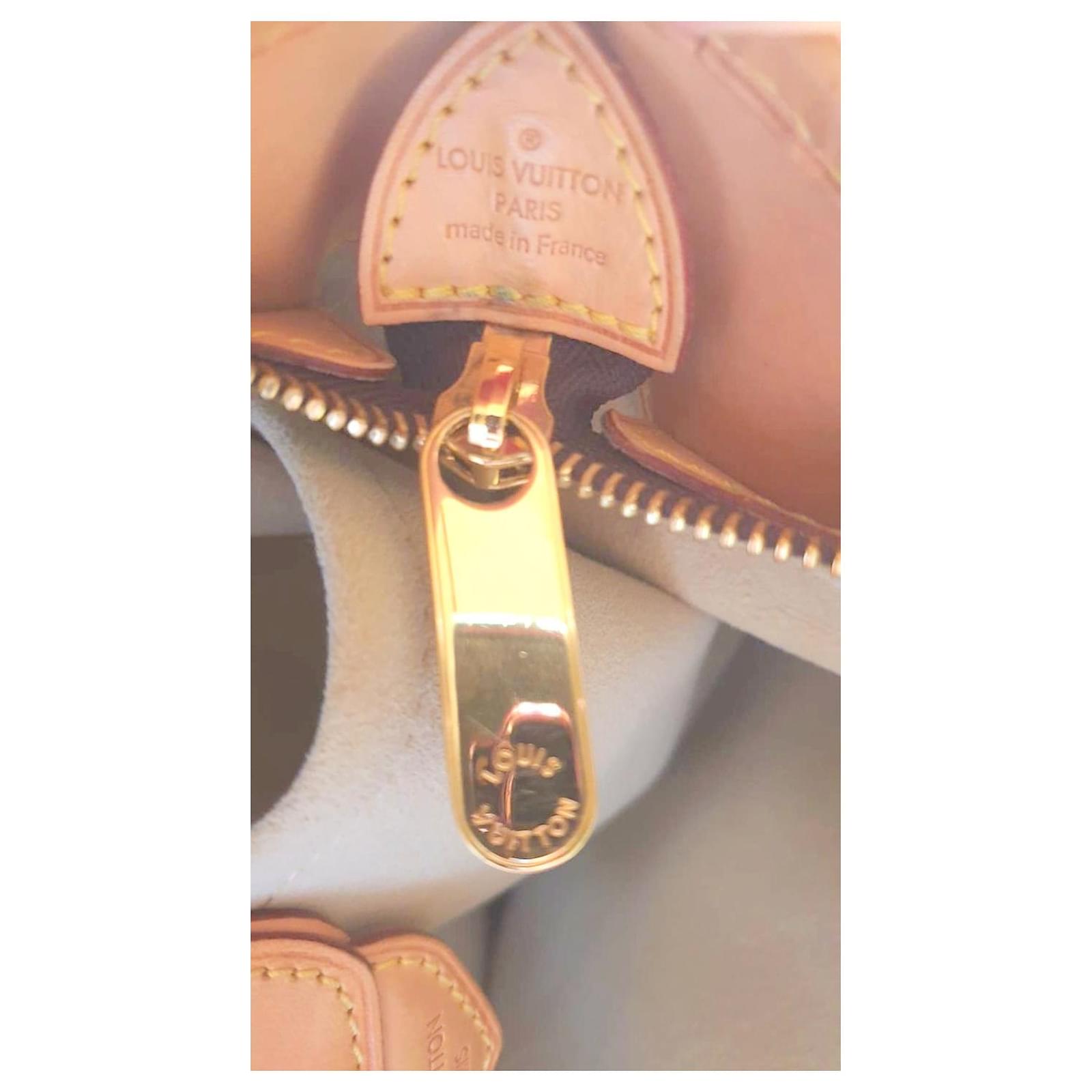 LOUIS VUITTON Boétie MM Monogram Cuir Toile Marron ref.185011 - Joli Closet