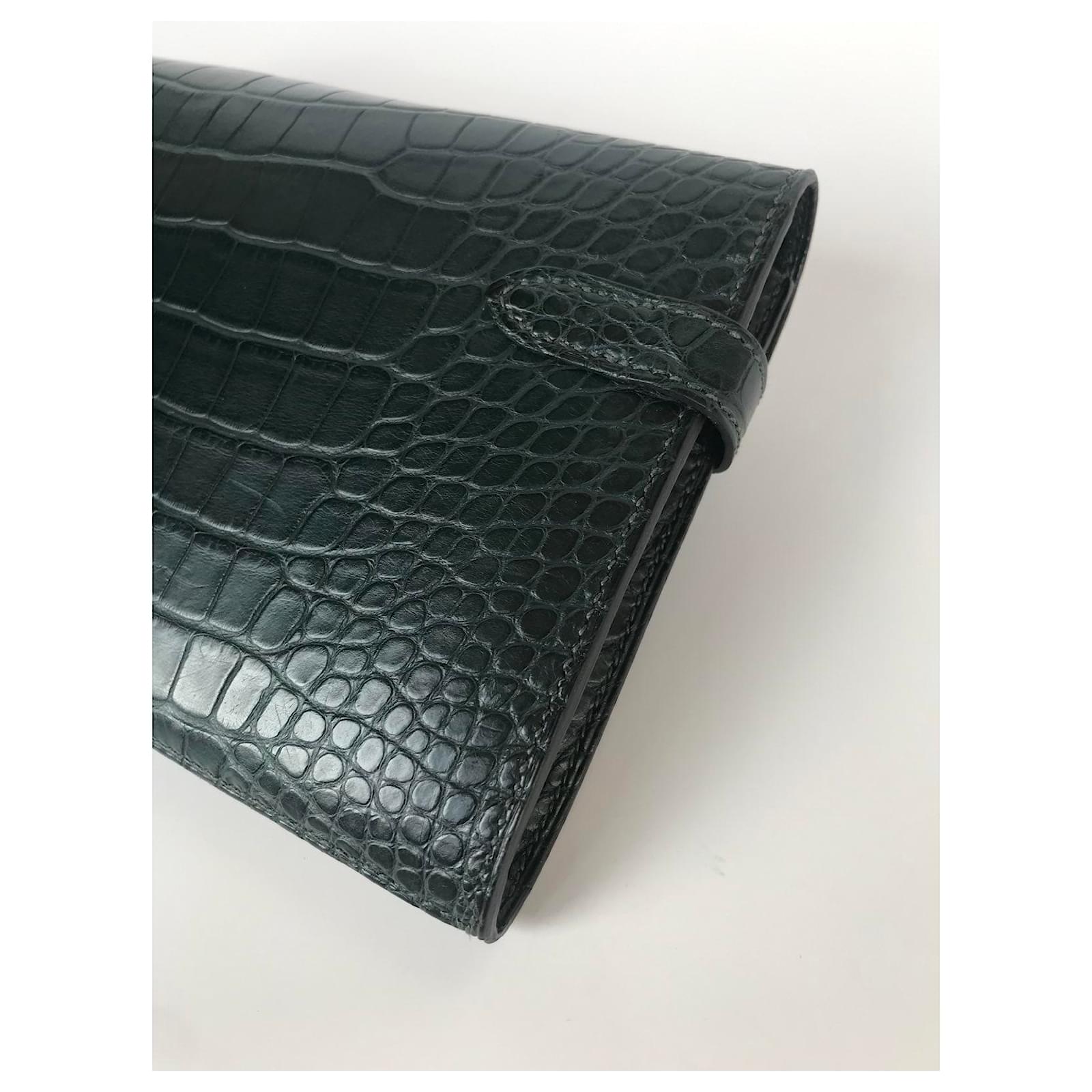 Hermès Kelly Cuirs exotiques Vert foncé ref.185120 - Joli Closet