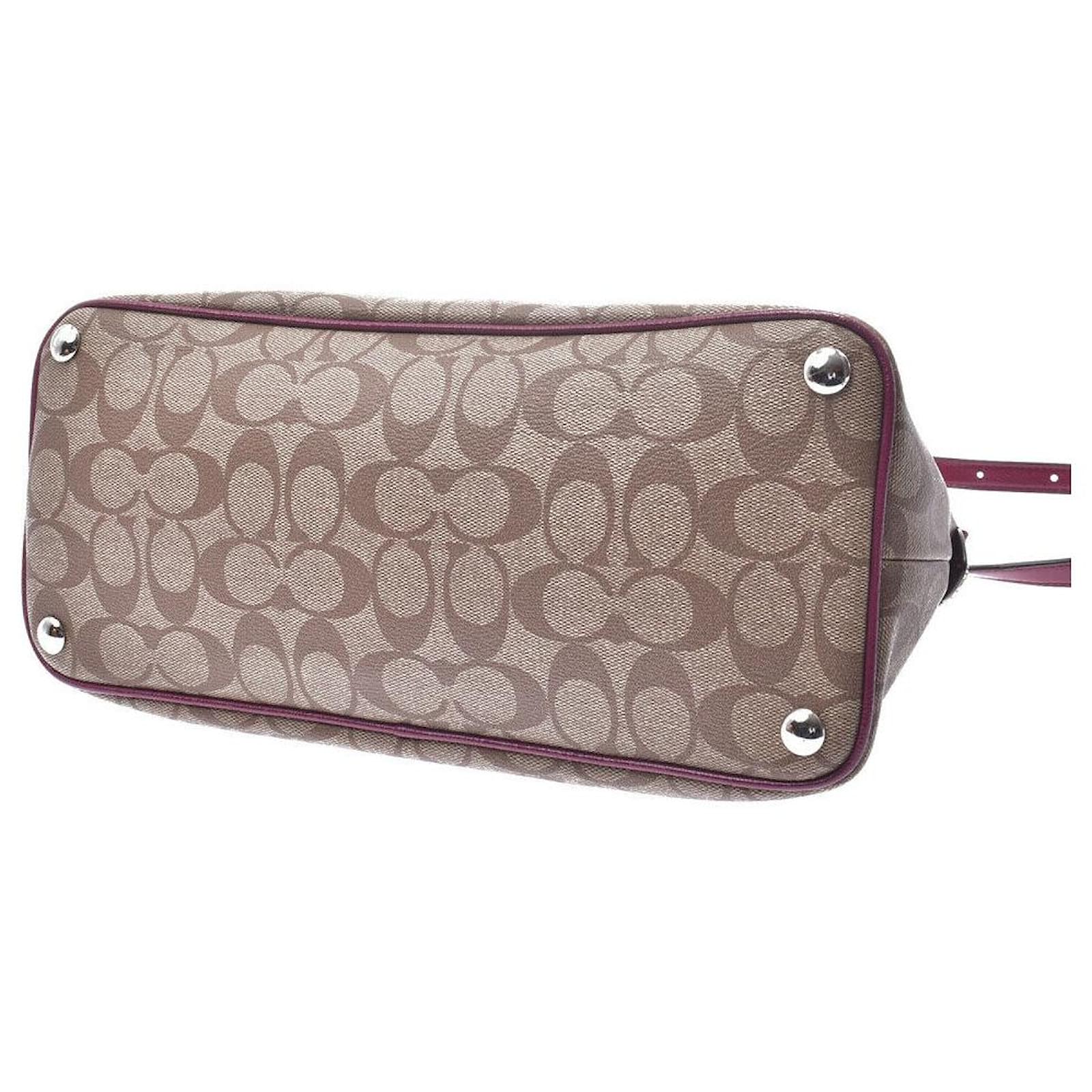 Sacs à main Coach Sac à main Coach Cuir Marron ref.185816 - Joli Closet