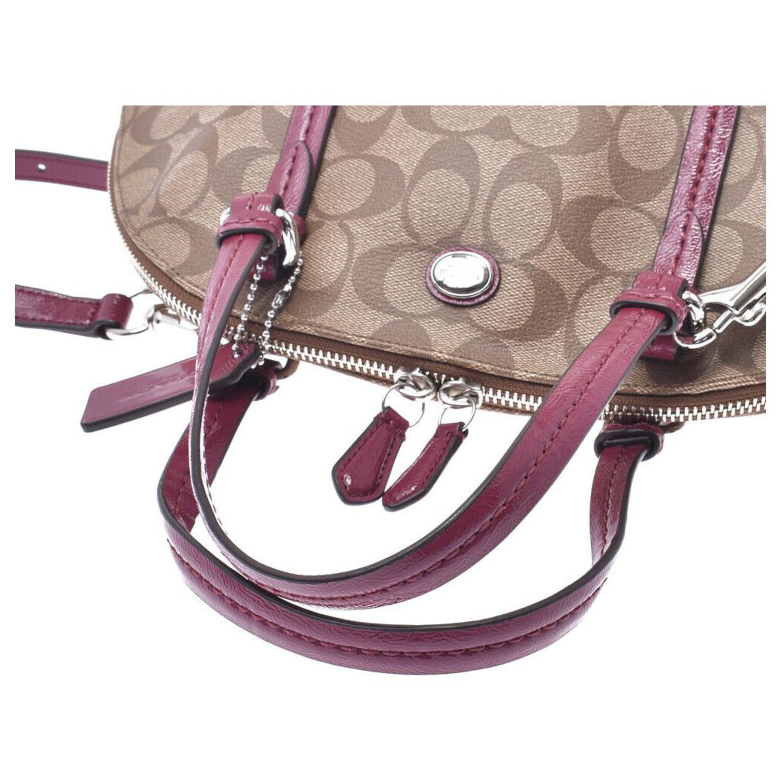 Sacs à main Coach Sac à main Coach Cuir Marron ref.185816 - Joli Closet