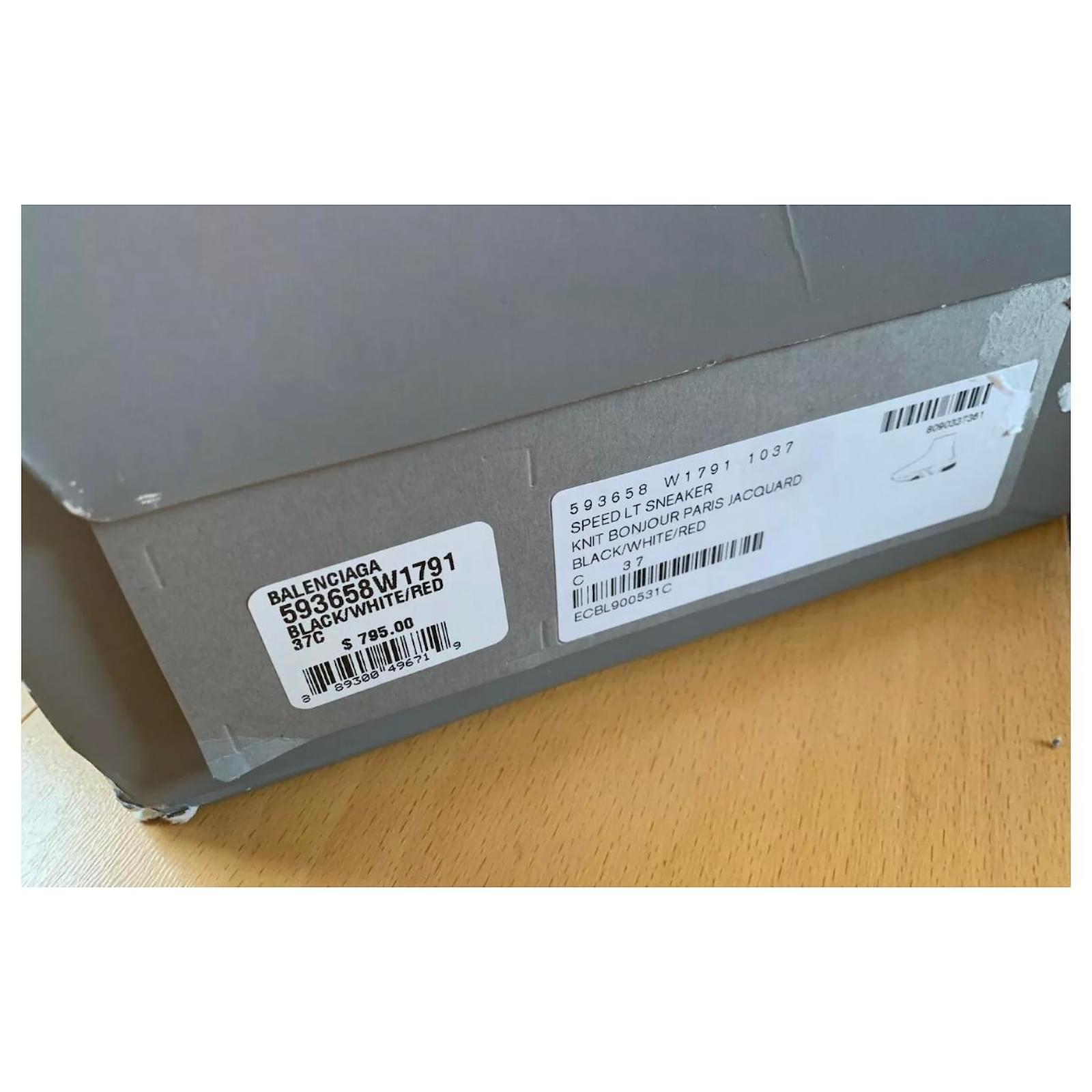 Balenciaga Speed Black Lycra ref.187467 - Joli Closet