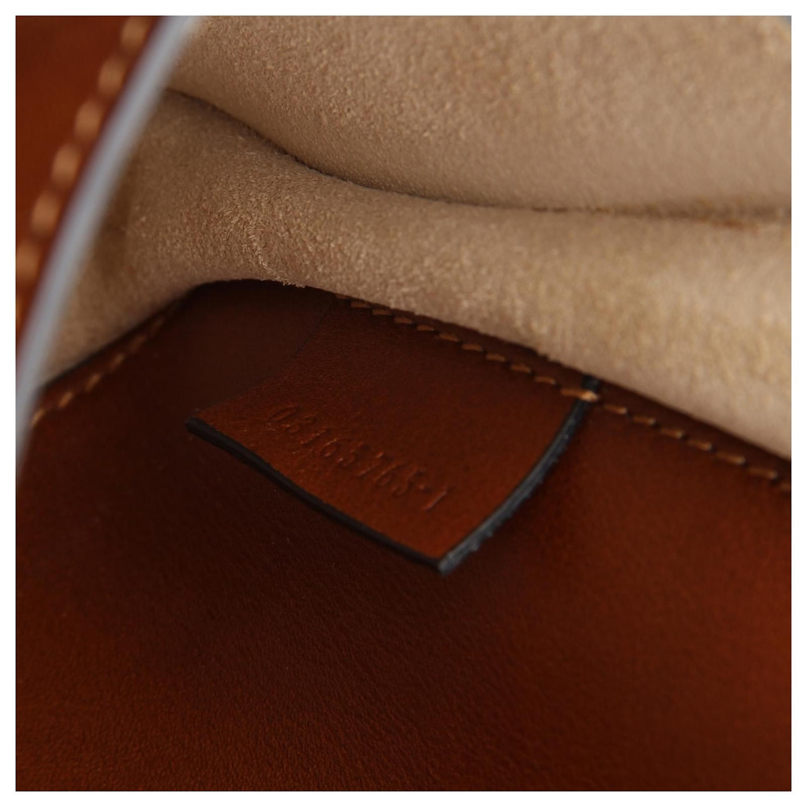 Chloé Sac bandoulière Hudson en cuir marron Chloe Veau façon poulain ...