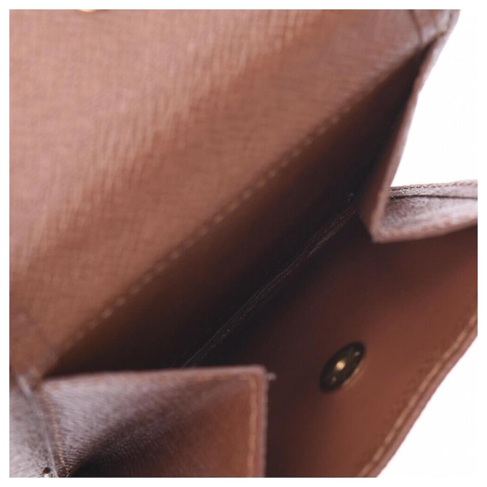 Louis Vuitton Porte Feuille Marco Brown Cloth ref.190183 - Joli Closet