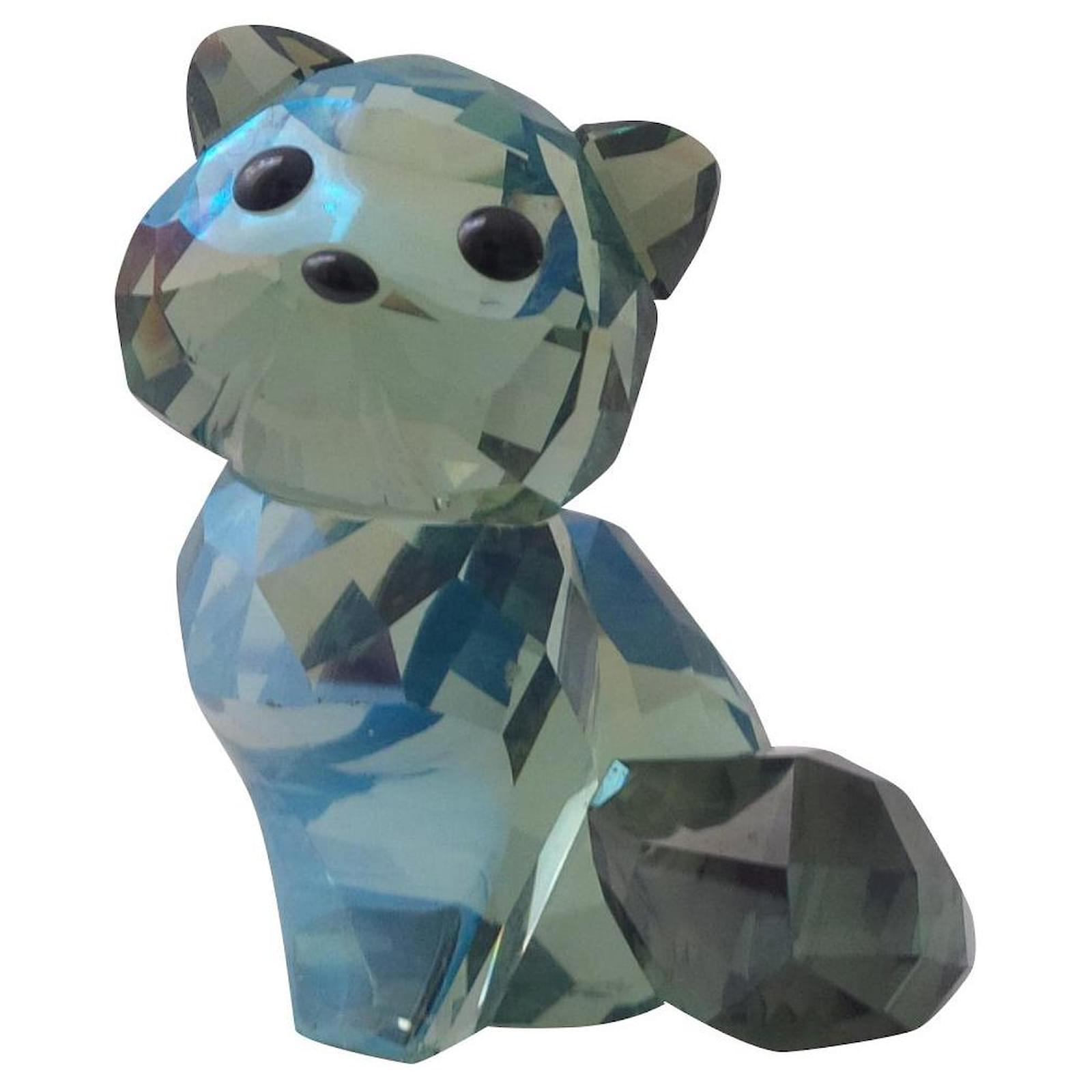 Swarovski House of Cats collection signed Edith Mair Blue Green ref ...