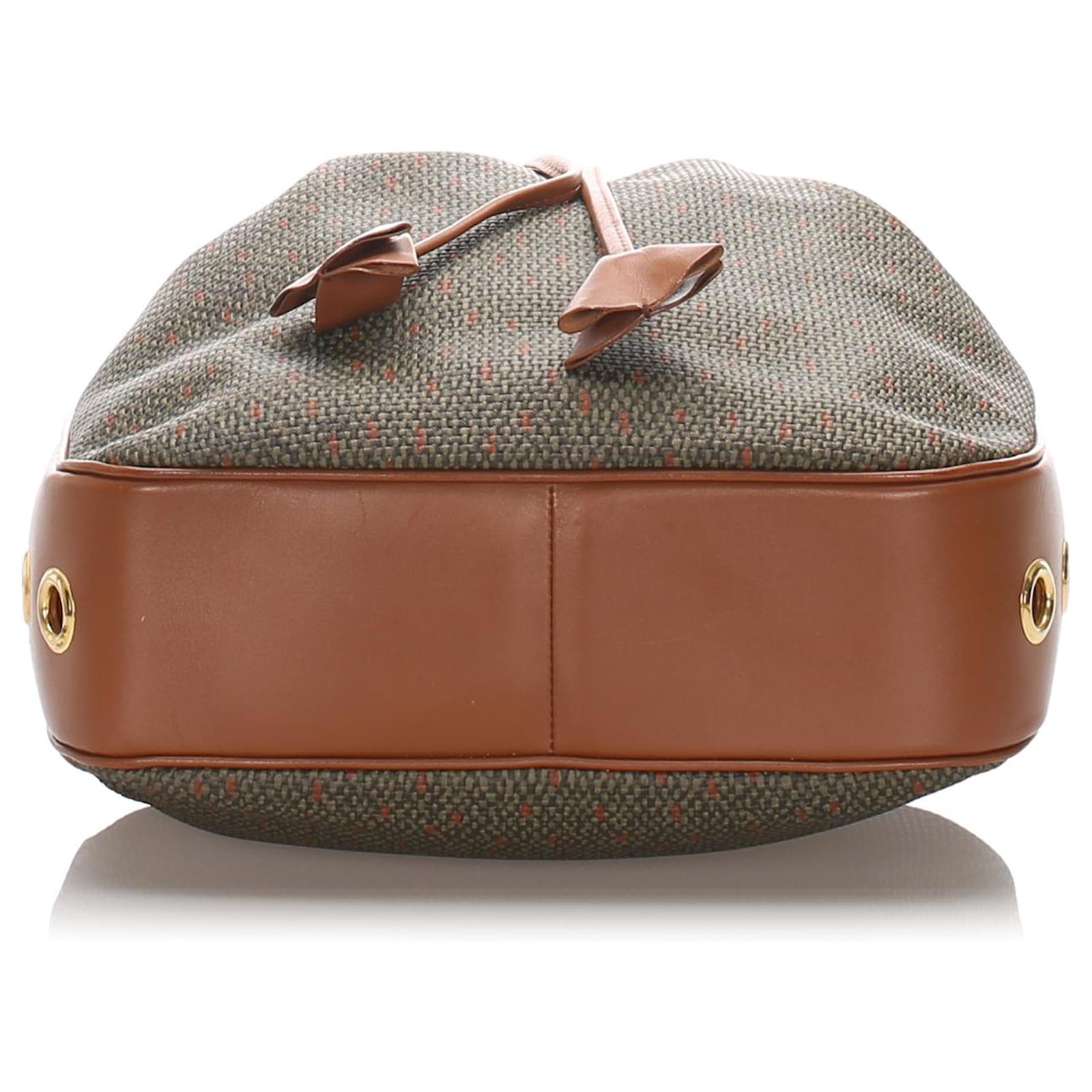 Yves Saint Laurent Sac à bandoulière YSL vert avec cordon de serrage ...