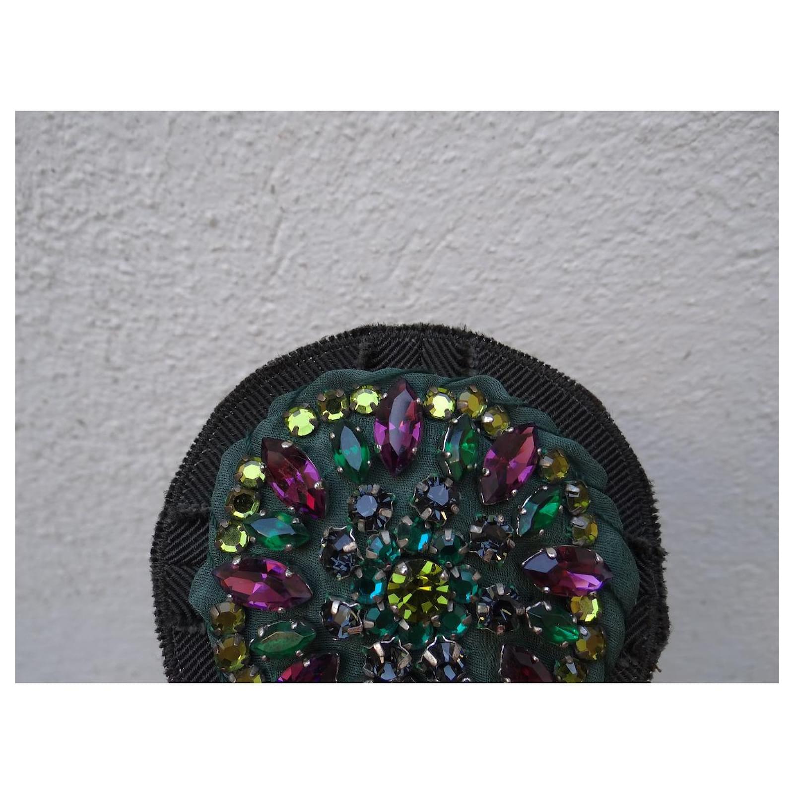 Prada Pins & brooches Multiple colors Green Cloth ref.197082 - Joli Closet