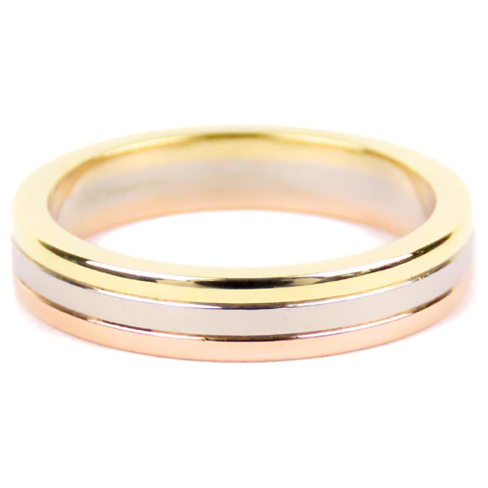 Cartier Gold Trinity Wedding Band Multiple colors Golden Metal ref ...
