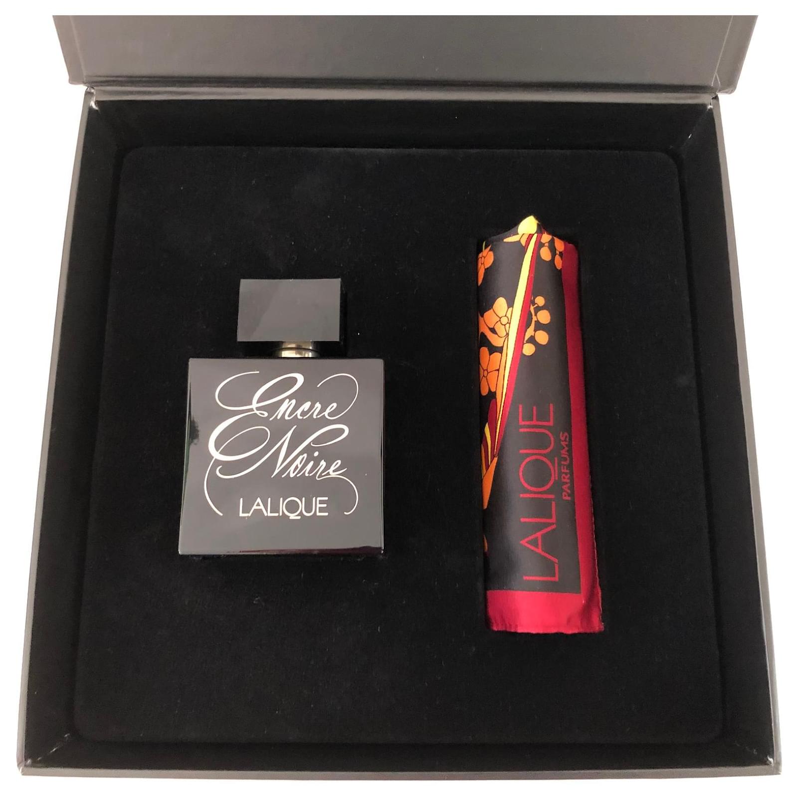 LALIQUE "Black Ink" perfume and scarf set Silk ref.199935 - Joli Closet
