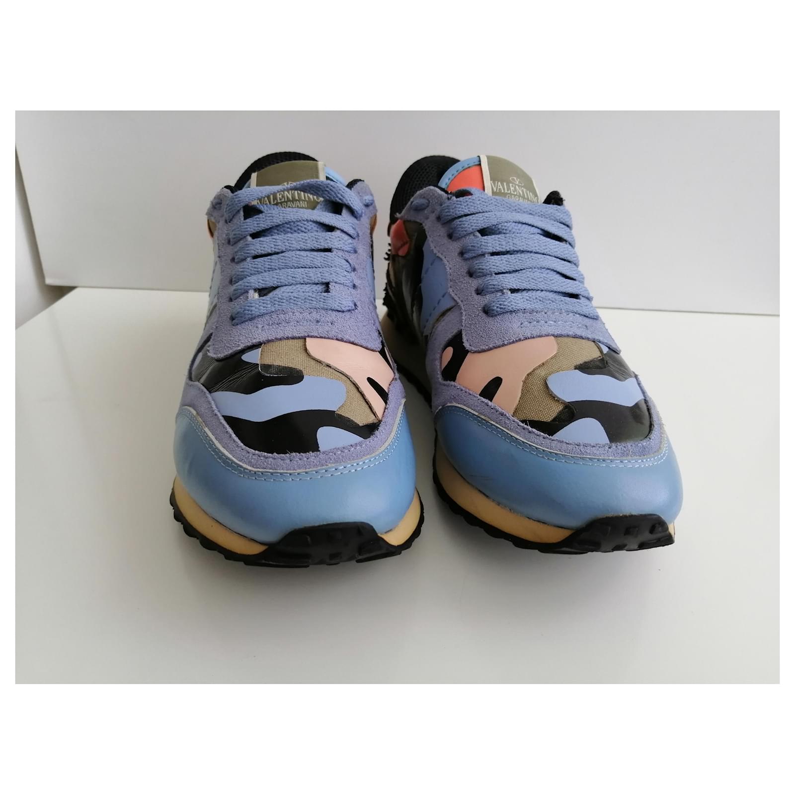 Valentino Garavani sneakers Cuir Bleu ref.202539 - Joli Closet