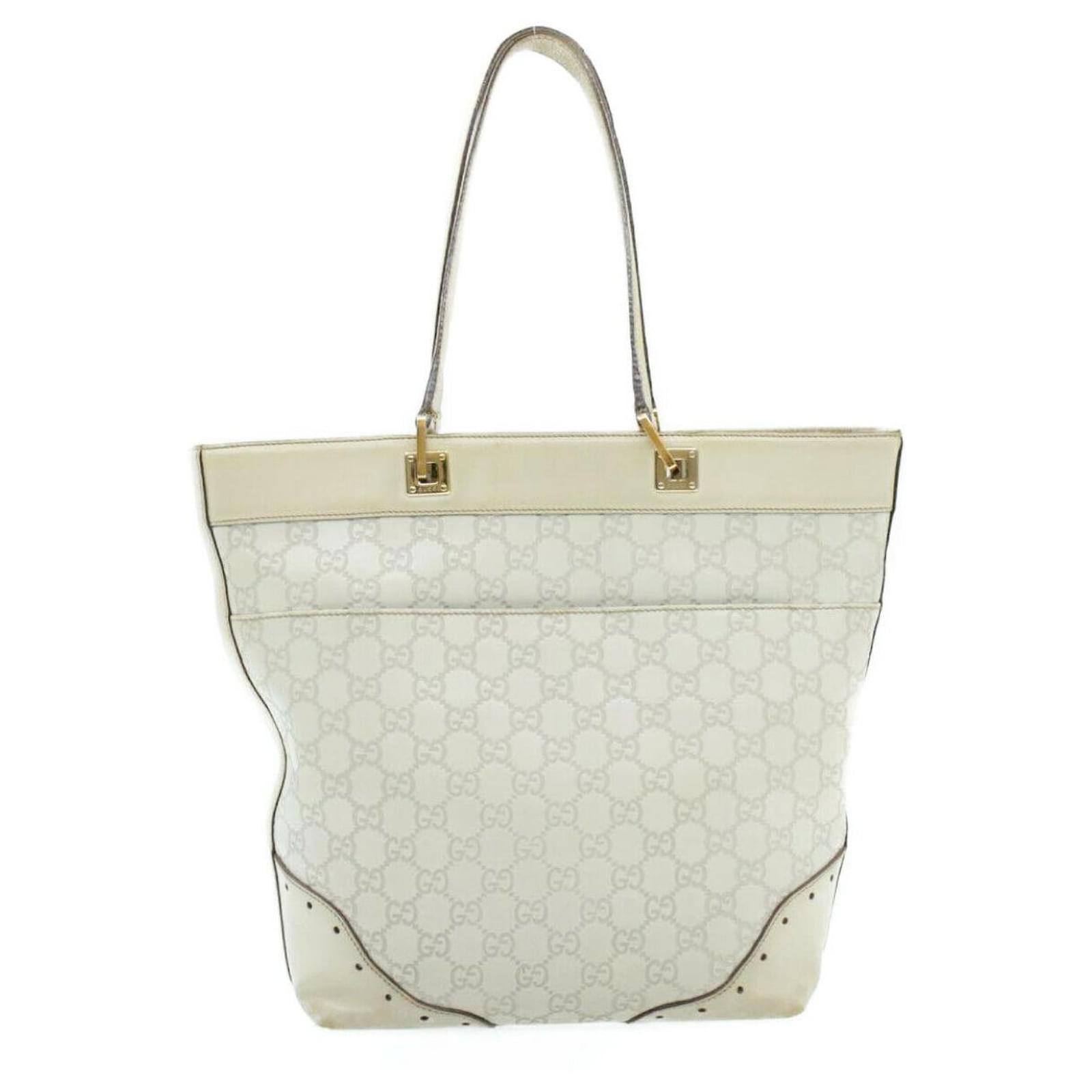 Gucci handbag White Leather ref.203544 - Joli Closet