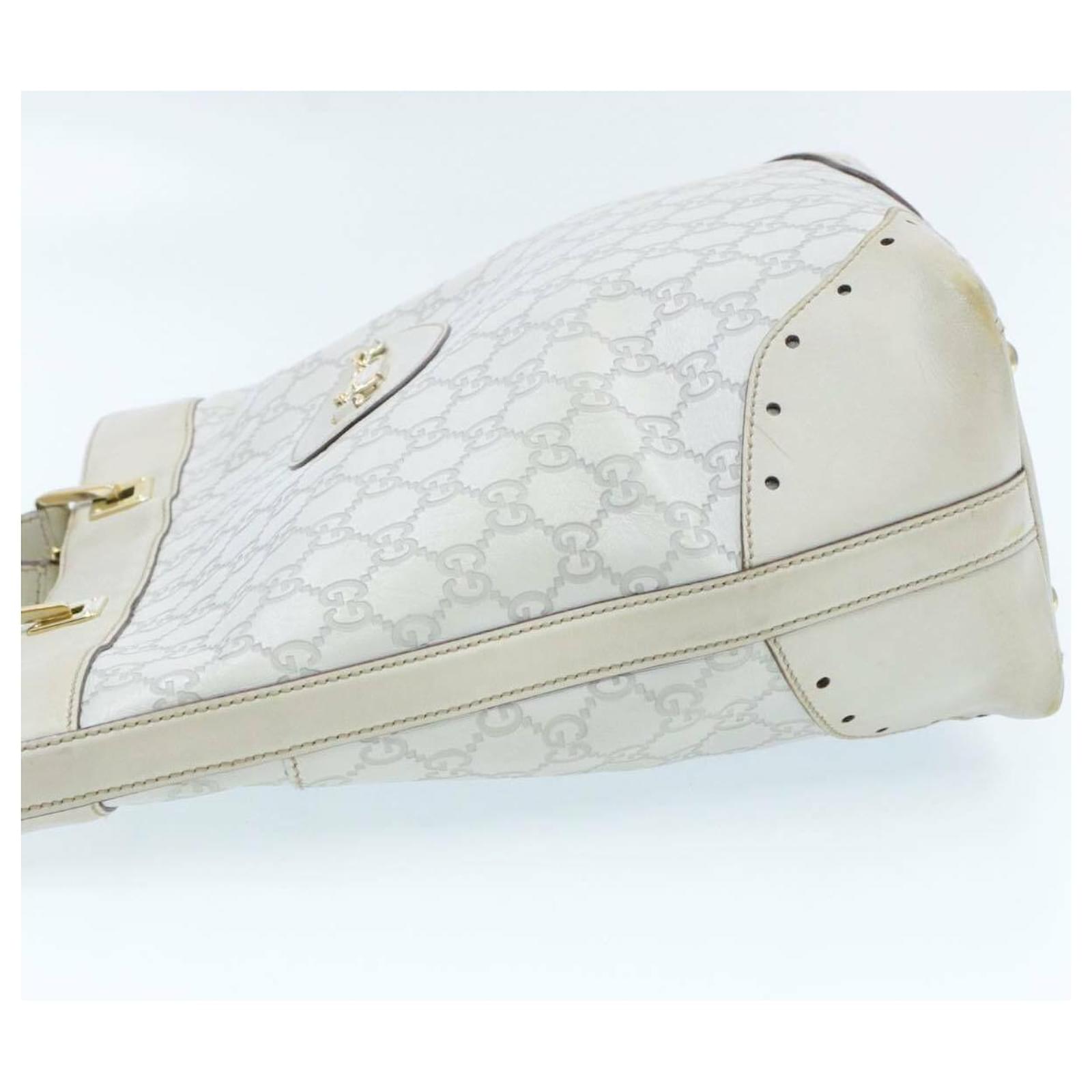 Gucci handbag White Leather ref.203544 - Joli Closet