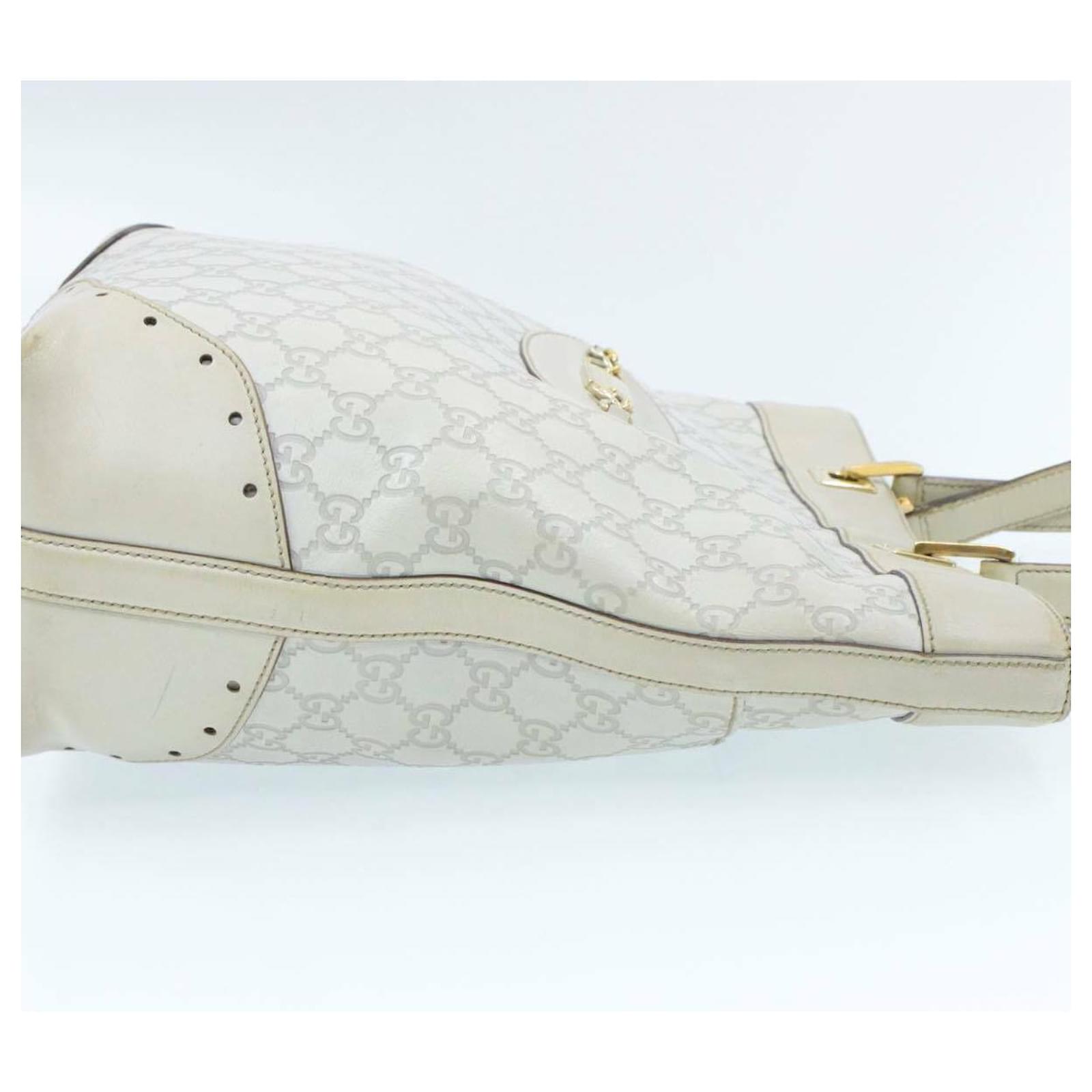 Gucci handbag White Leather ref.203544 - Joli Closet