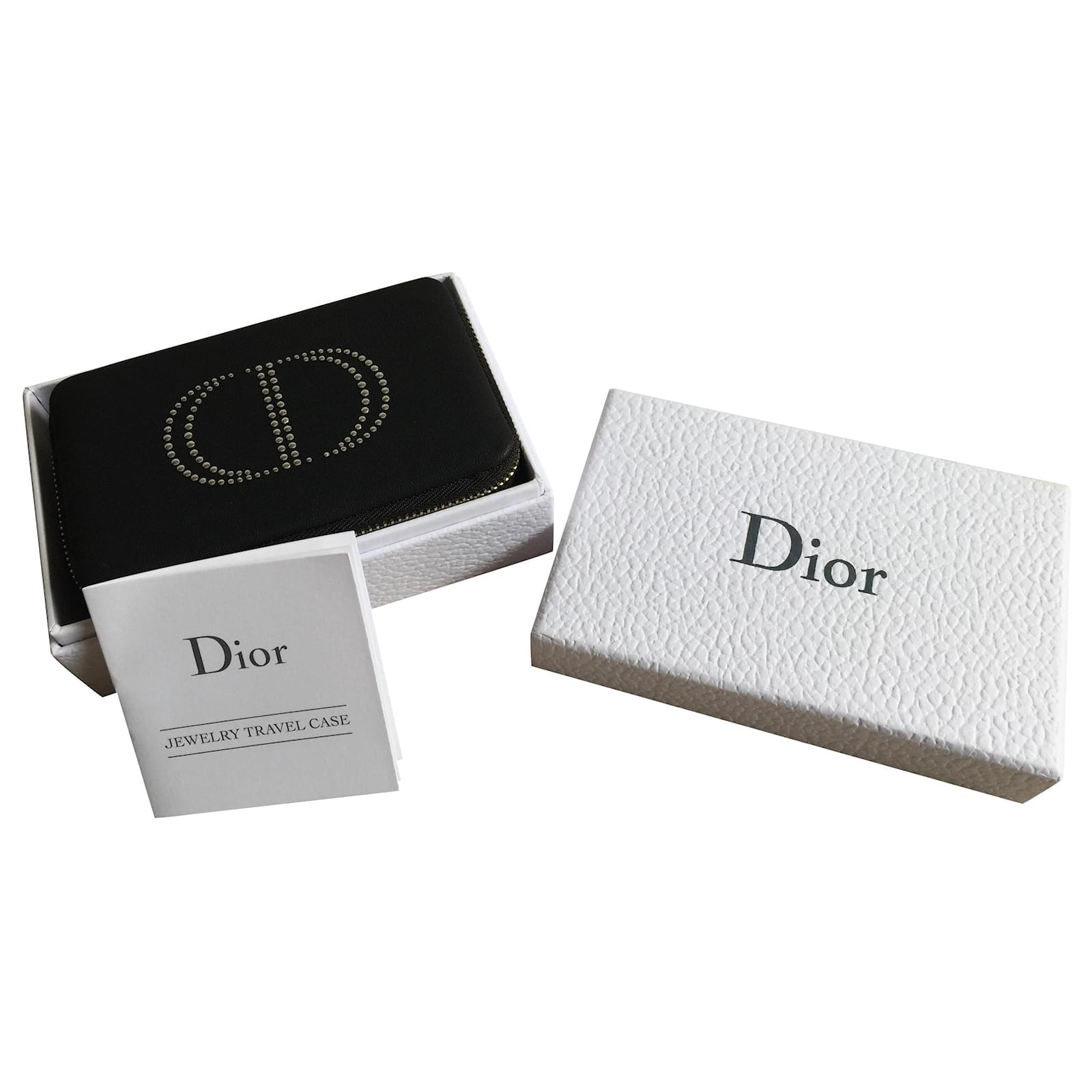 Christian Dior Pretty new Dior travel jewelry box Black Lambskin ref ...