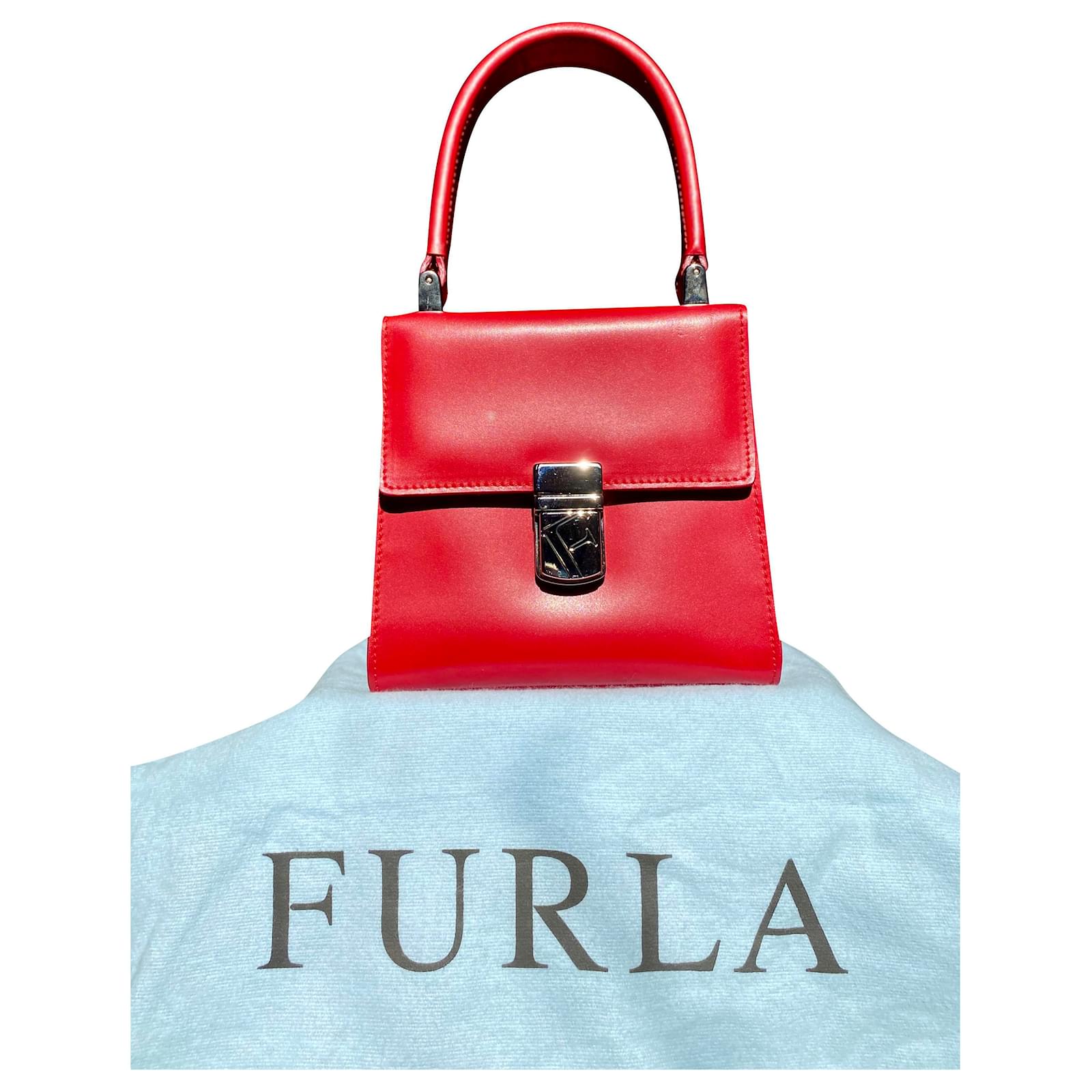Furla, sac à main Cuir Rouge ref.210154 - Joli Closet