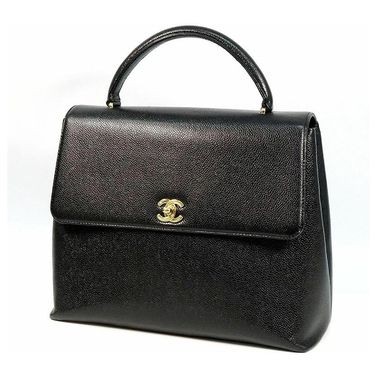 CHANEL Kelly type Womens handbag black x gold hardware ref.211898 ...