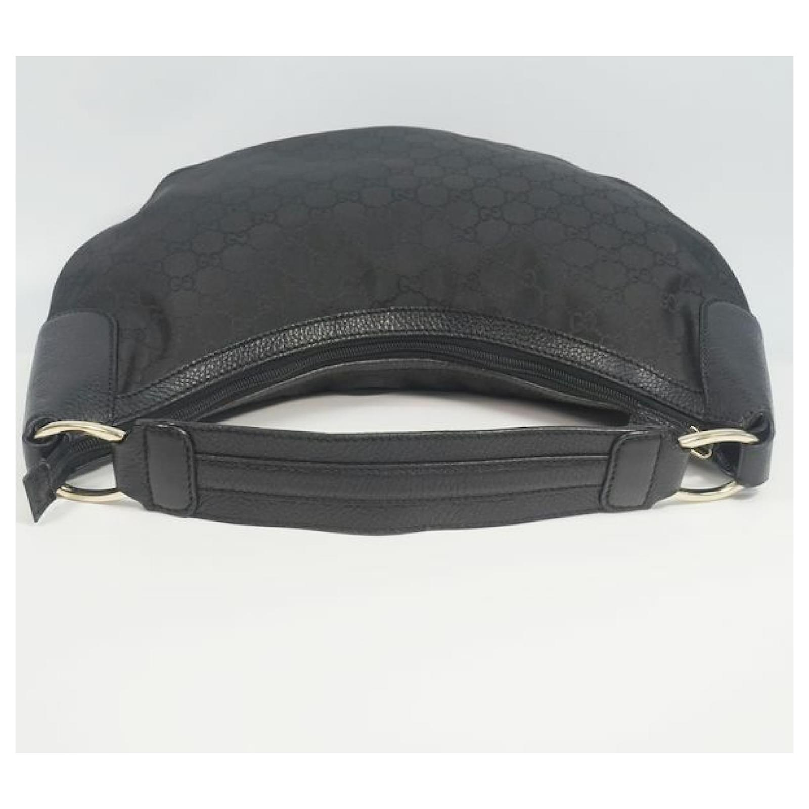 Sac à bandoulière Gucci One Shoulder GG Nylon Femme 257297 black Noir ...