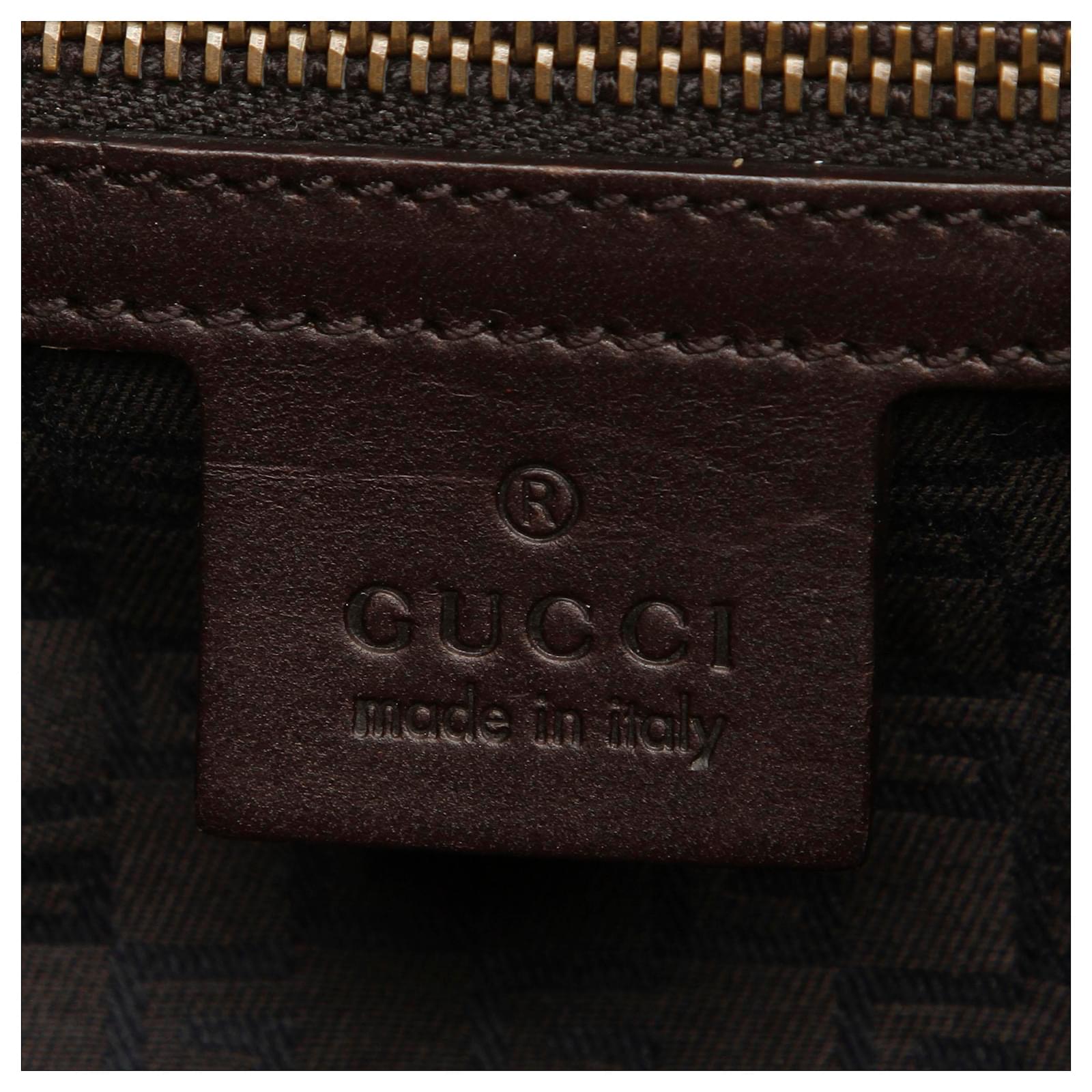 Gucci Brown Web Canvas Umhängetasche Braun Hellbraun Dunkelbraun Leder ...
