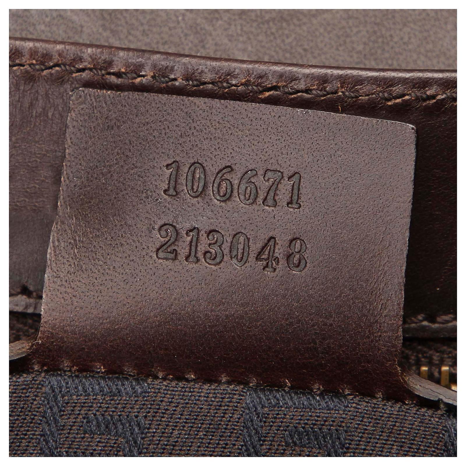 Gucci Brown Web Canvas Umhängetasche Braun Hellbraun Dunkelbraun Leder ...