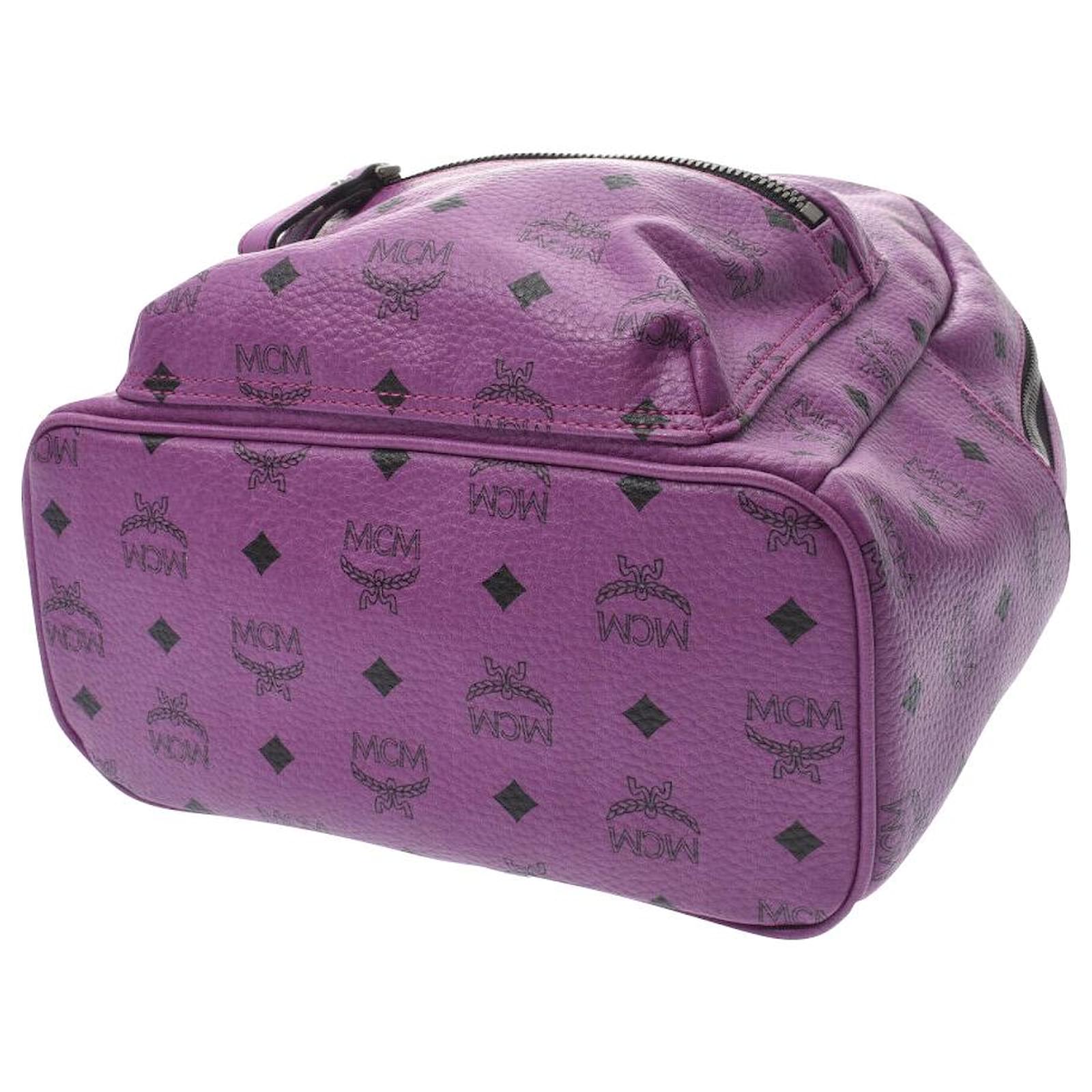 MCM Backpack Purple Pony-style calfskin ref.216811 - Joli Closet