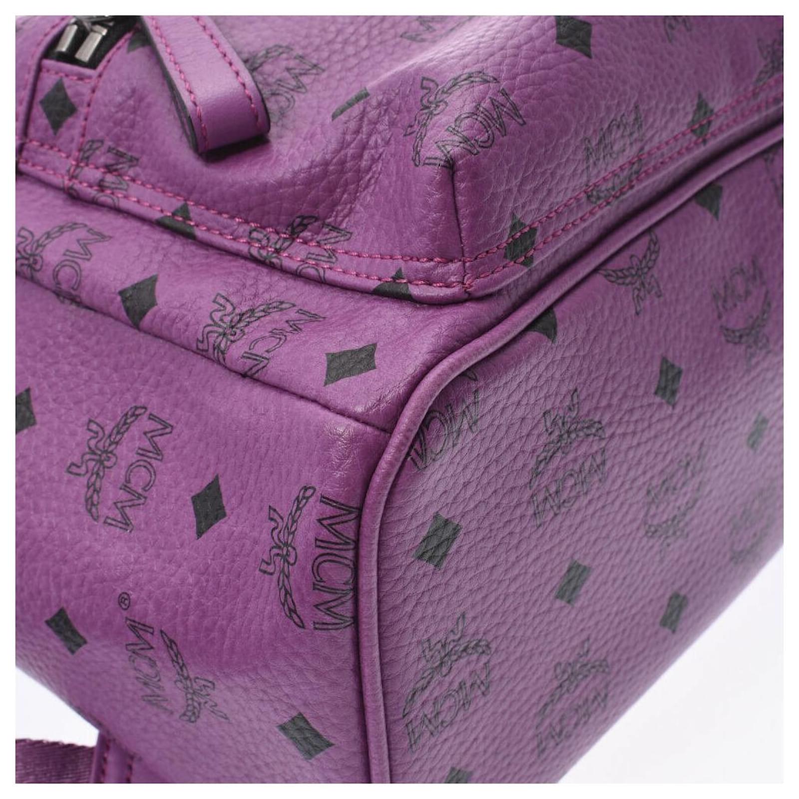 MCM Backpack Purple Pony-style calfskin ref.216811 - Joli Closet