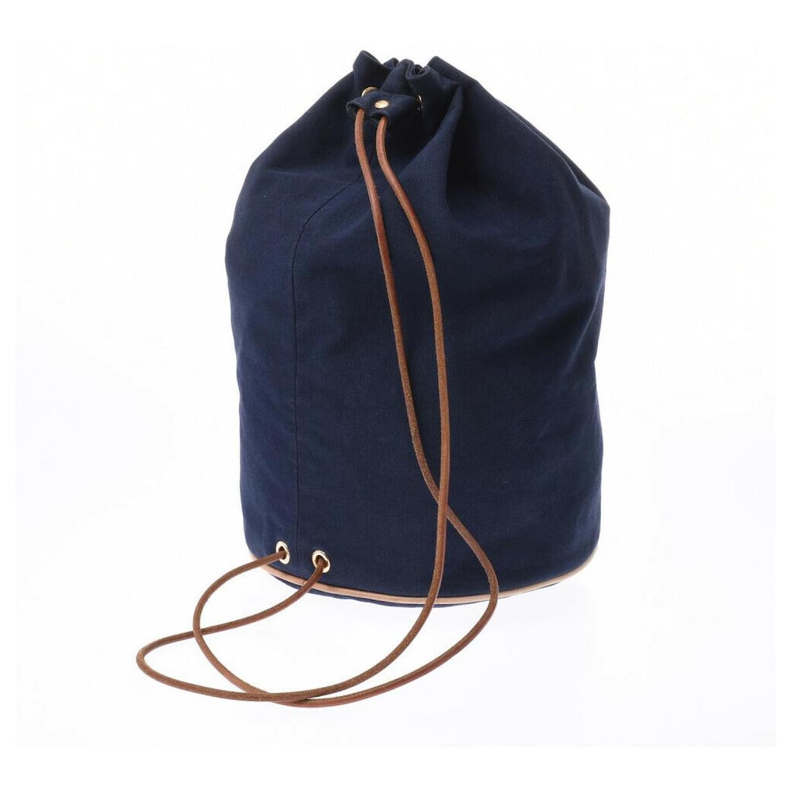 Hermès Backpack Blue Cotton ref.219715 - Joli Closet