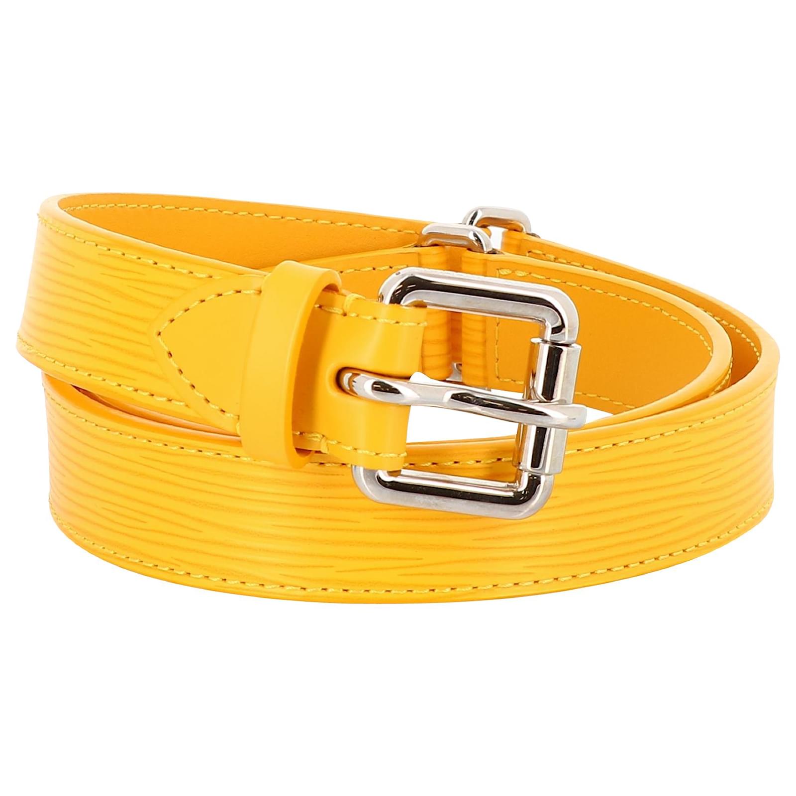 Louis Vuitton Belt Yellow Leather ref.236315 - Joli Closet