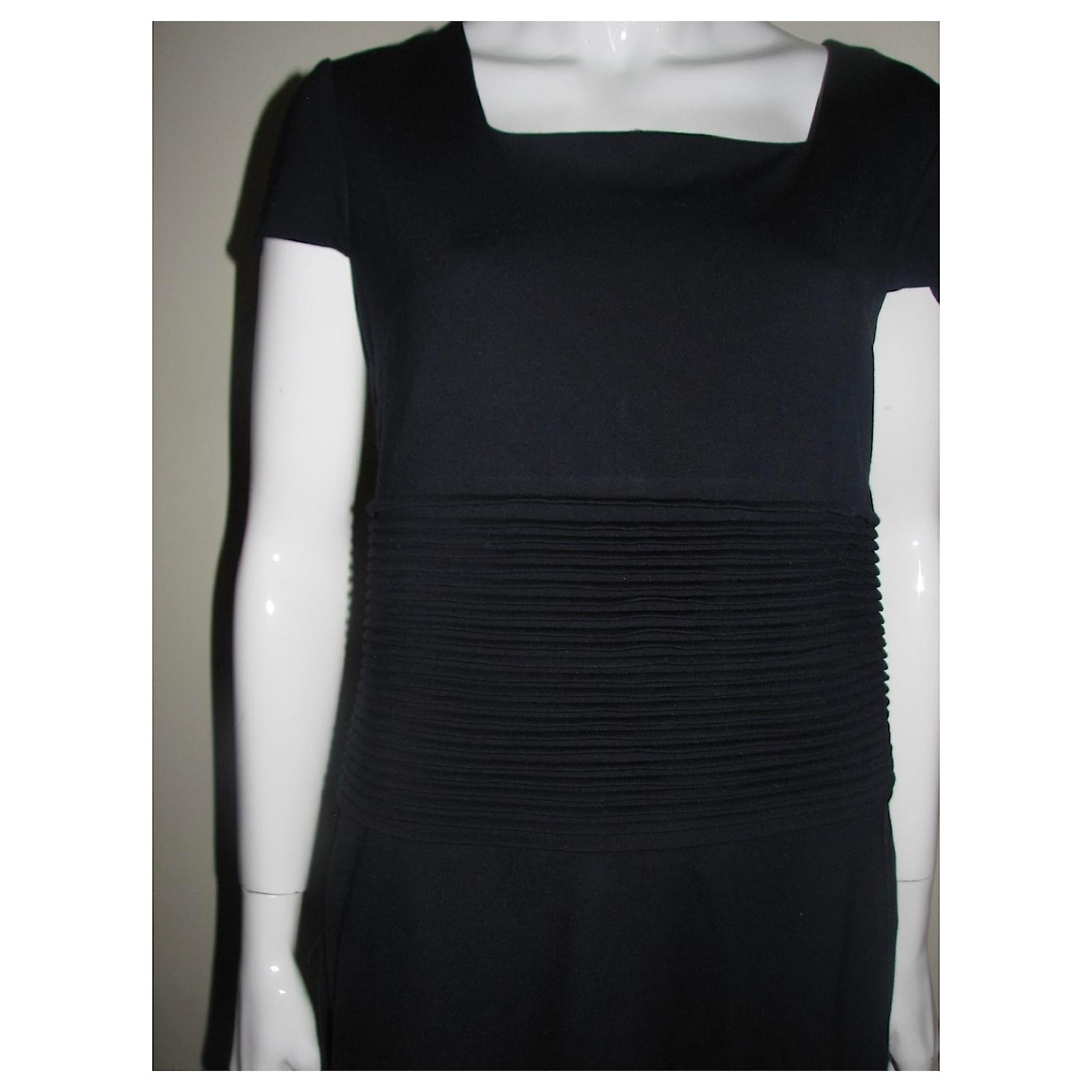 Robe Escada bleu marine Viscose ref.236381 - Joli Closet