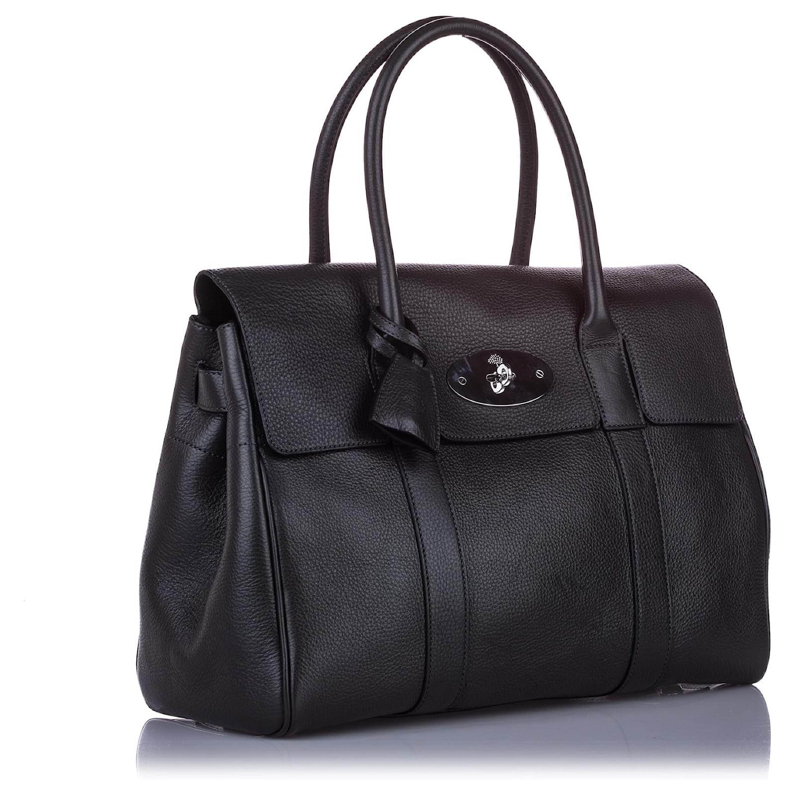 Mulberry Black Bayswater Leather Handbag Pony-style calfskin ref.237619 ...