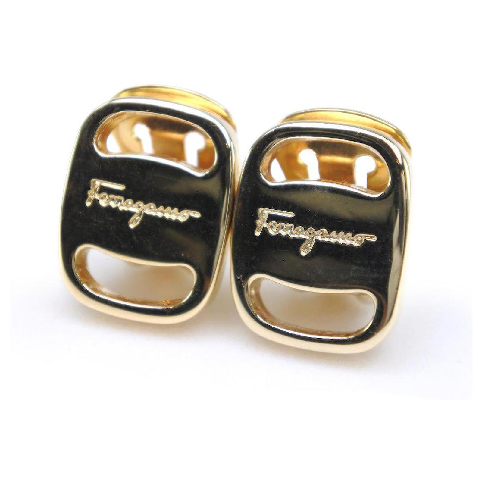 Salvatore Ferragamo Earring Golden Gold-plated ref.240393 - Joli Closet
