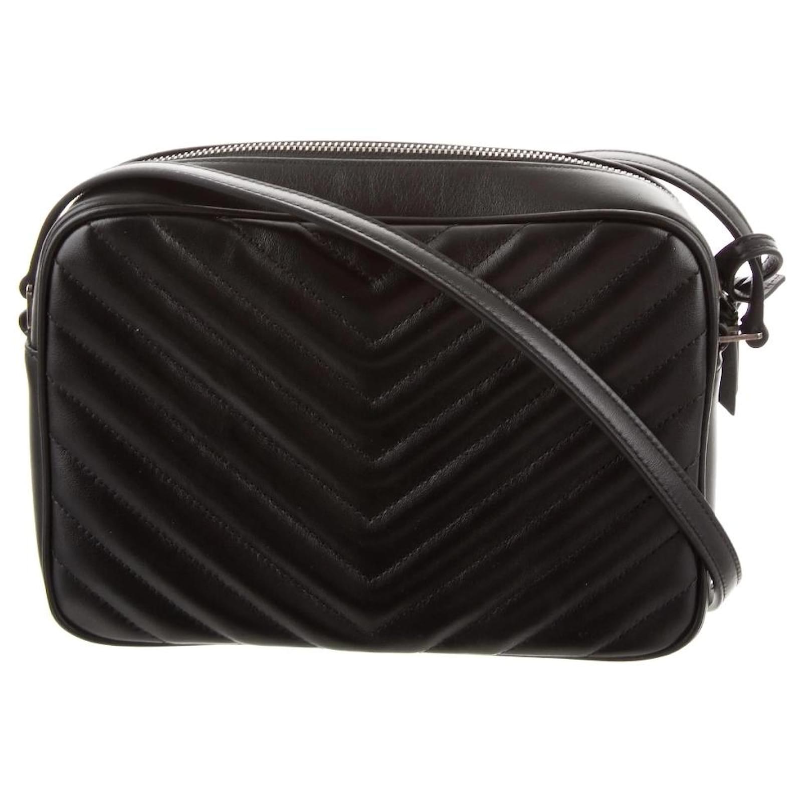 Saint Laurent small lou camera bag Black Leather ref.247206 - Joli Closet