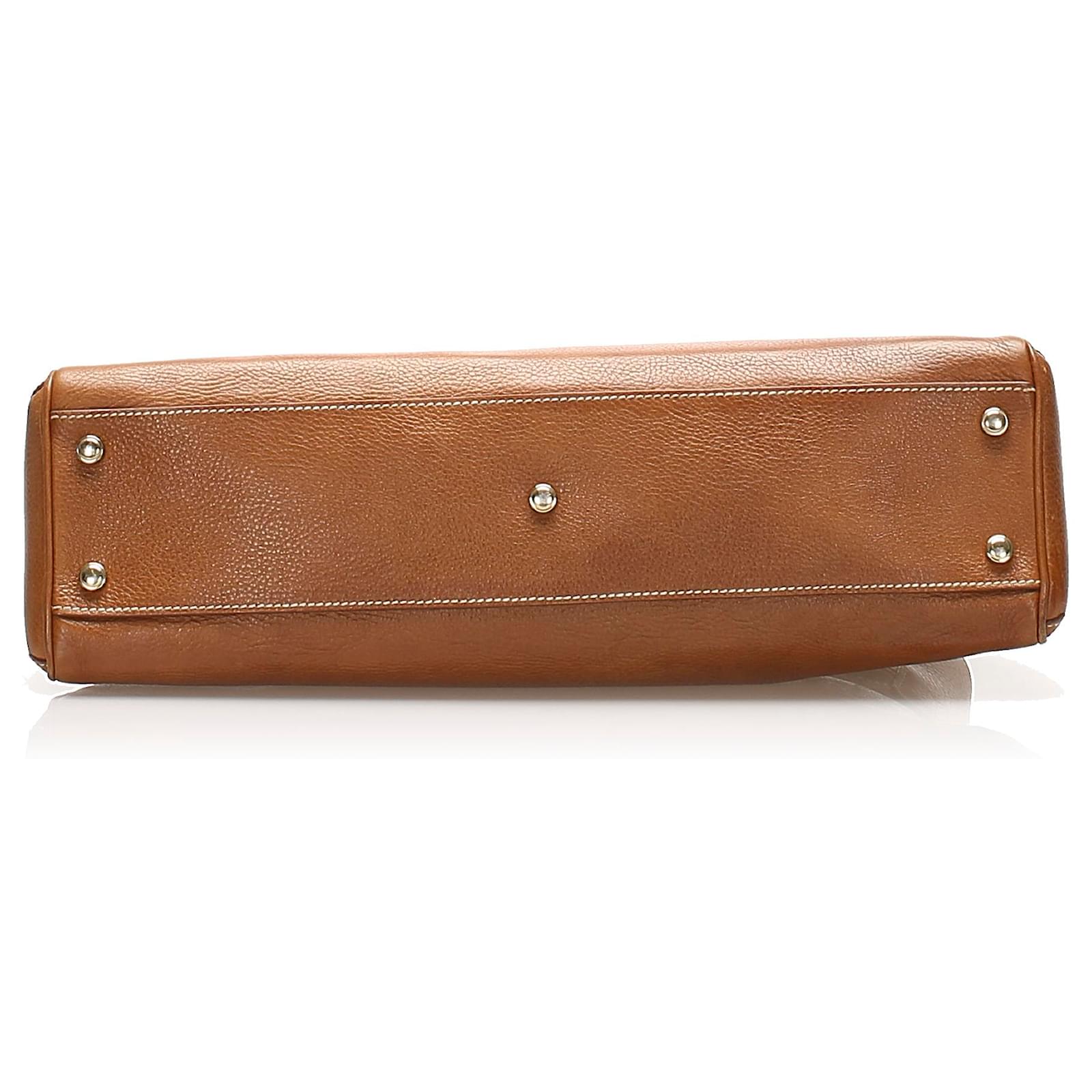 Cartier Sac à main Marcello de Cartier en cuir marron Veau façon ...